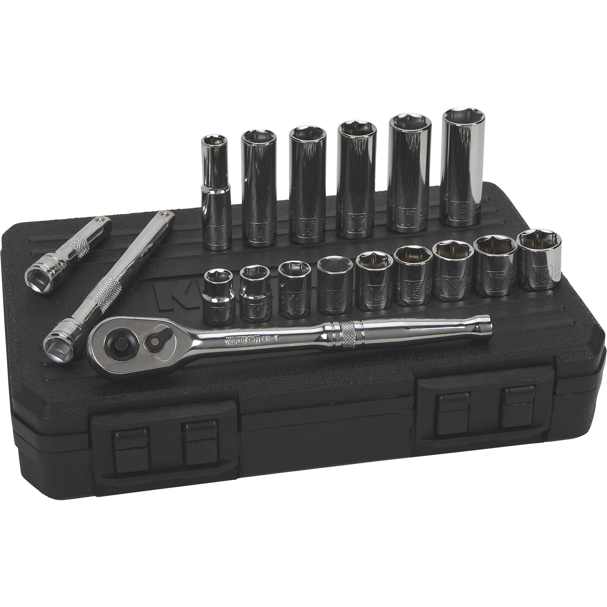 Klutch 3/8in.-Drive Socket Set, 18-Pc., Metric | Northern Tool