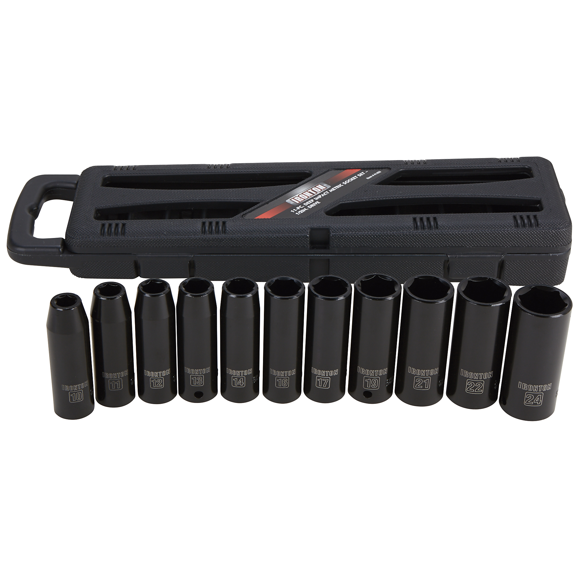 Ironton Deep Impact Socket Set, 11-Pc., 1/2in. Drive, Metric | Northern ...