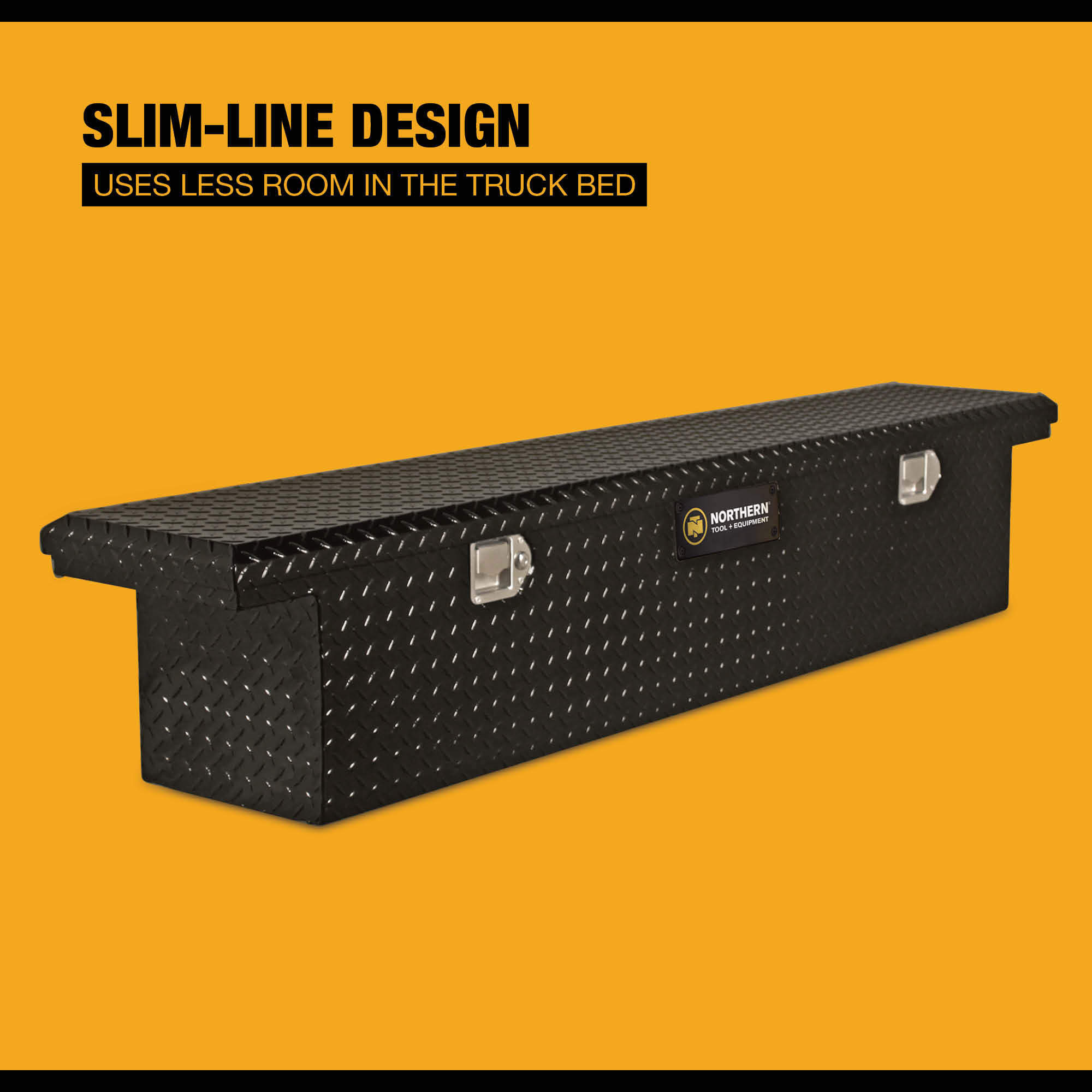 Northern Tool Slim Low-Profile Crossover Truck Tool Box, Aluminum ...