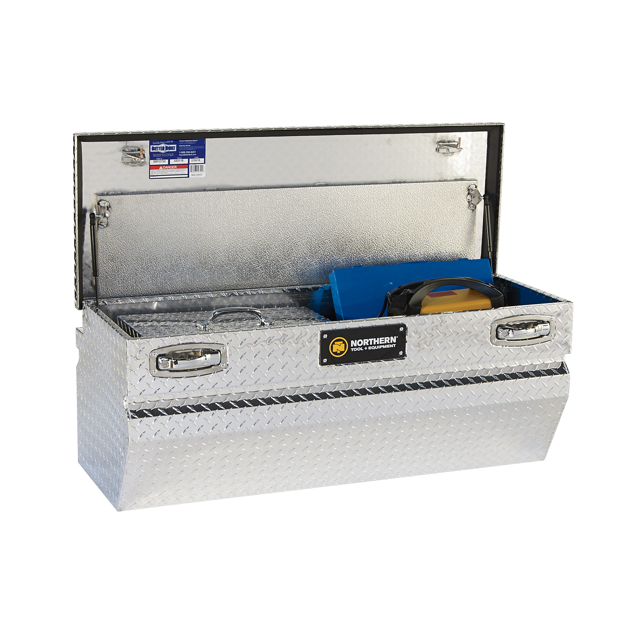Northern Tool + Equipment Truck Toolbox, Aluminum, Diamond Plate, Pull ...