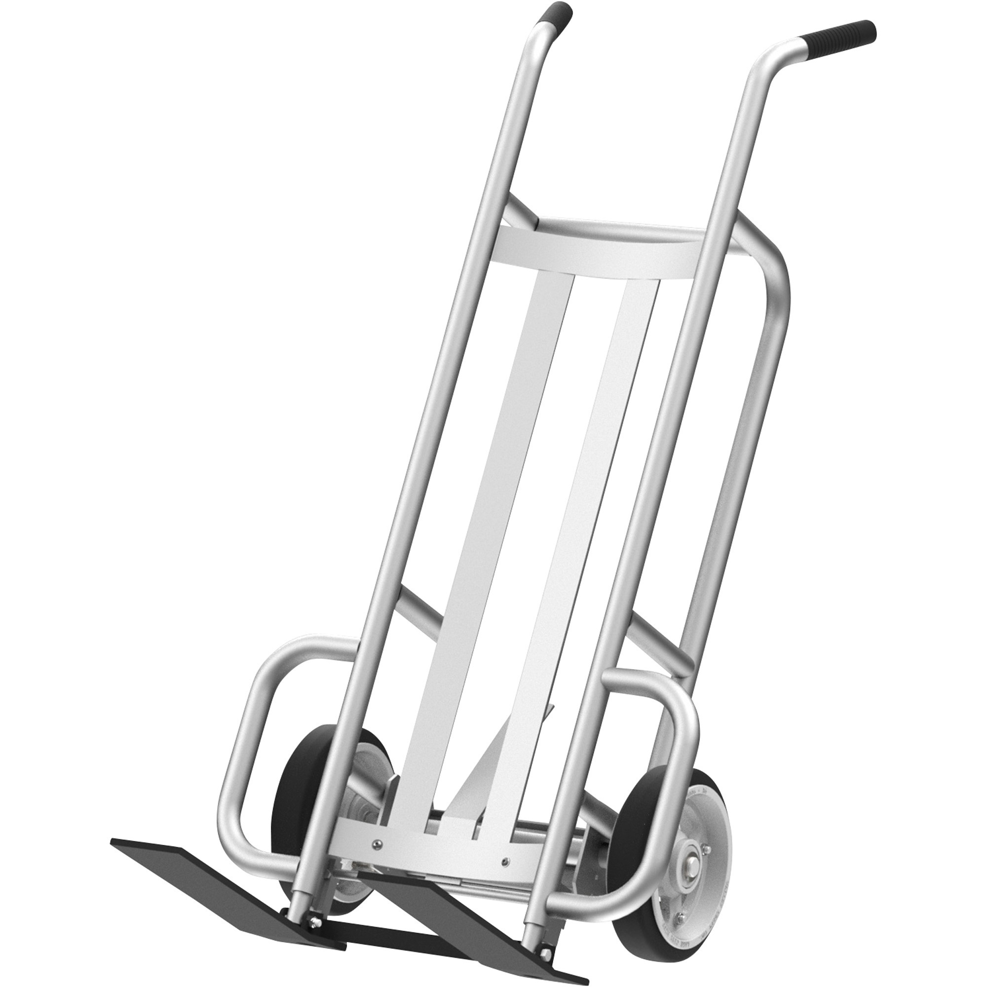 Valley Craft 2-Wheel Pallet Hand Truck, Aluminum, 2 Solid Rubber Wheels ...