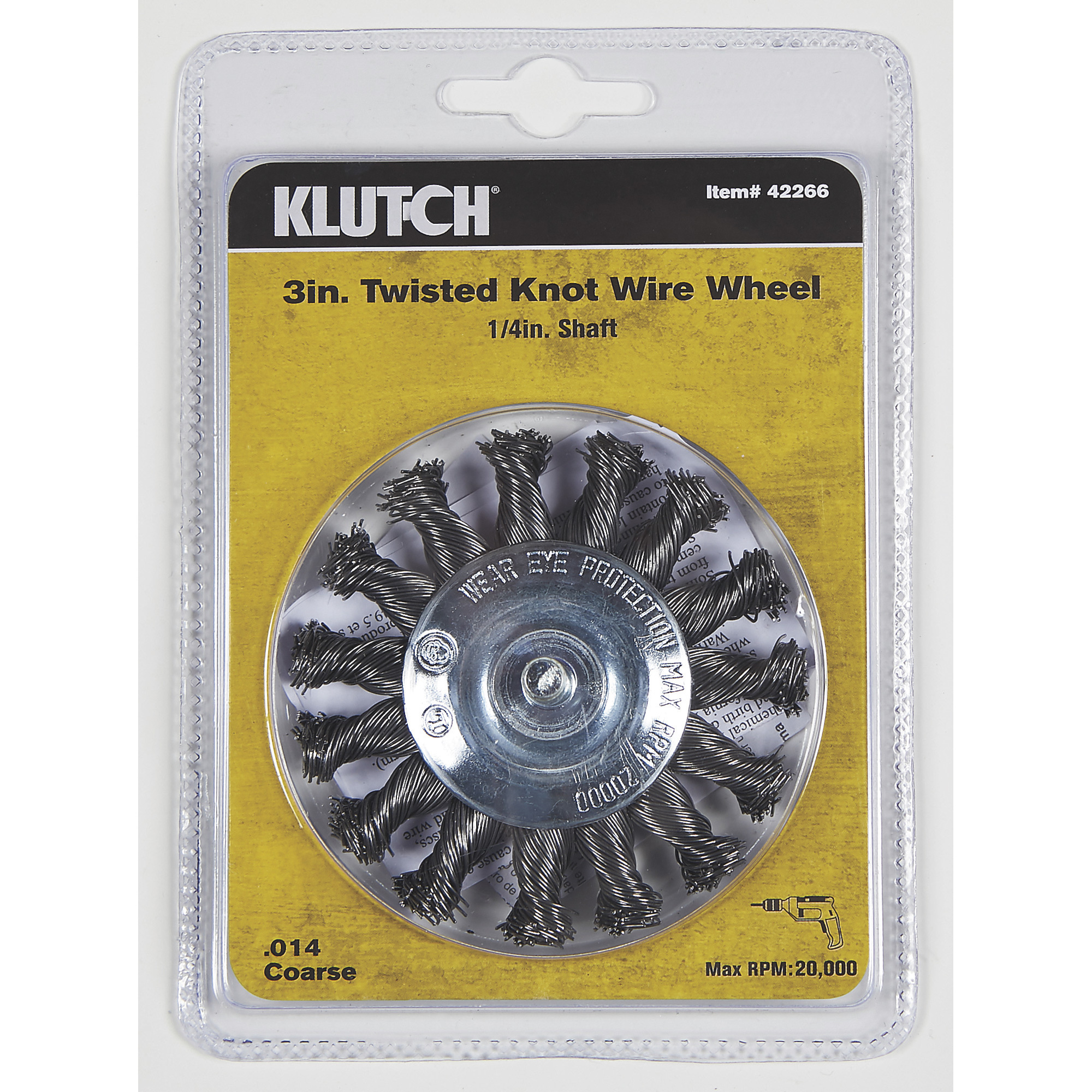 Klutch 3in. Twisted Knot Wire Wheel | Northern Tool