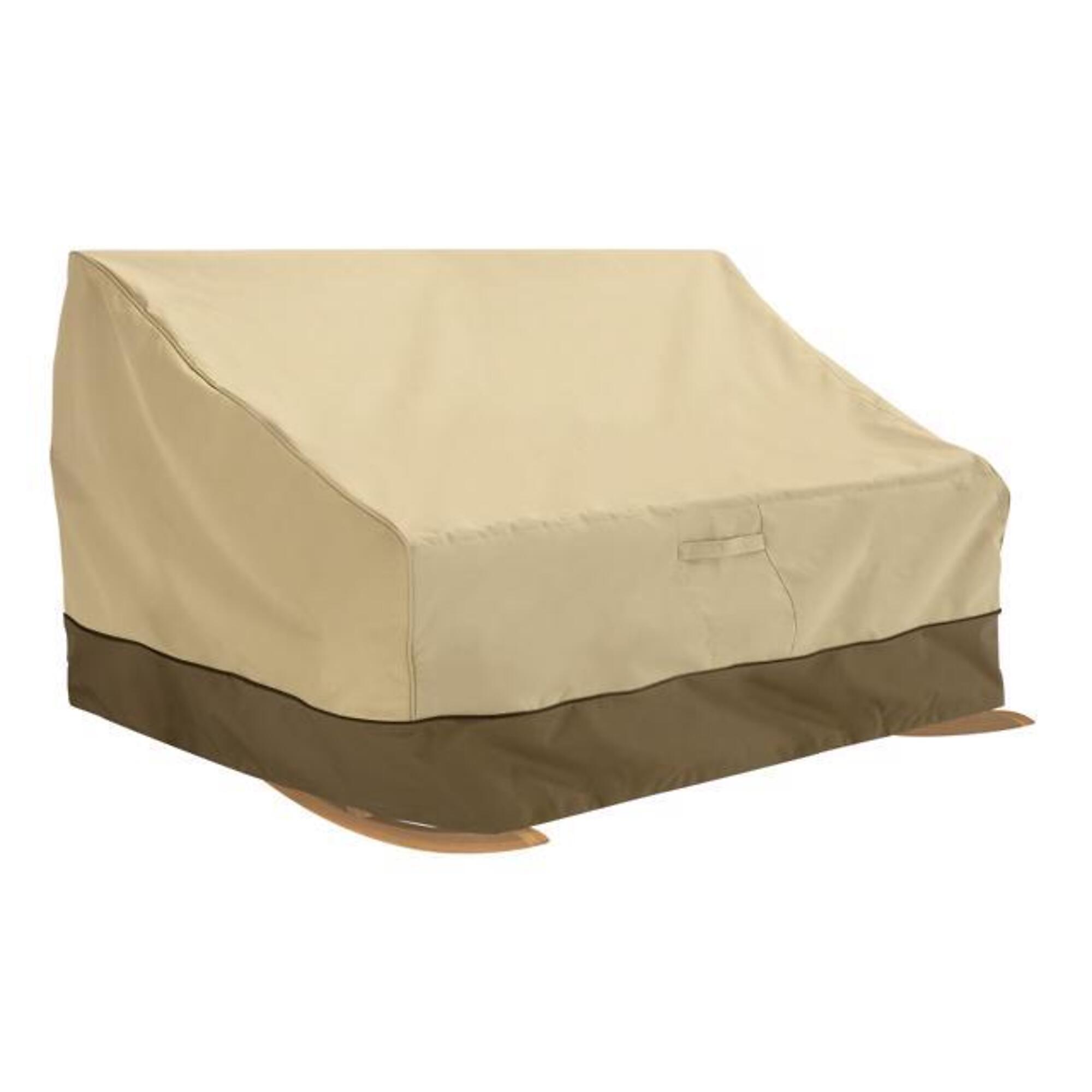 Classic Accessories Veranda Double Wide Rocking Chair Cover, Tan ...