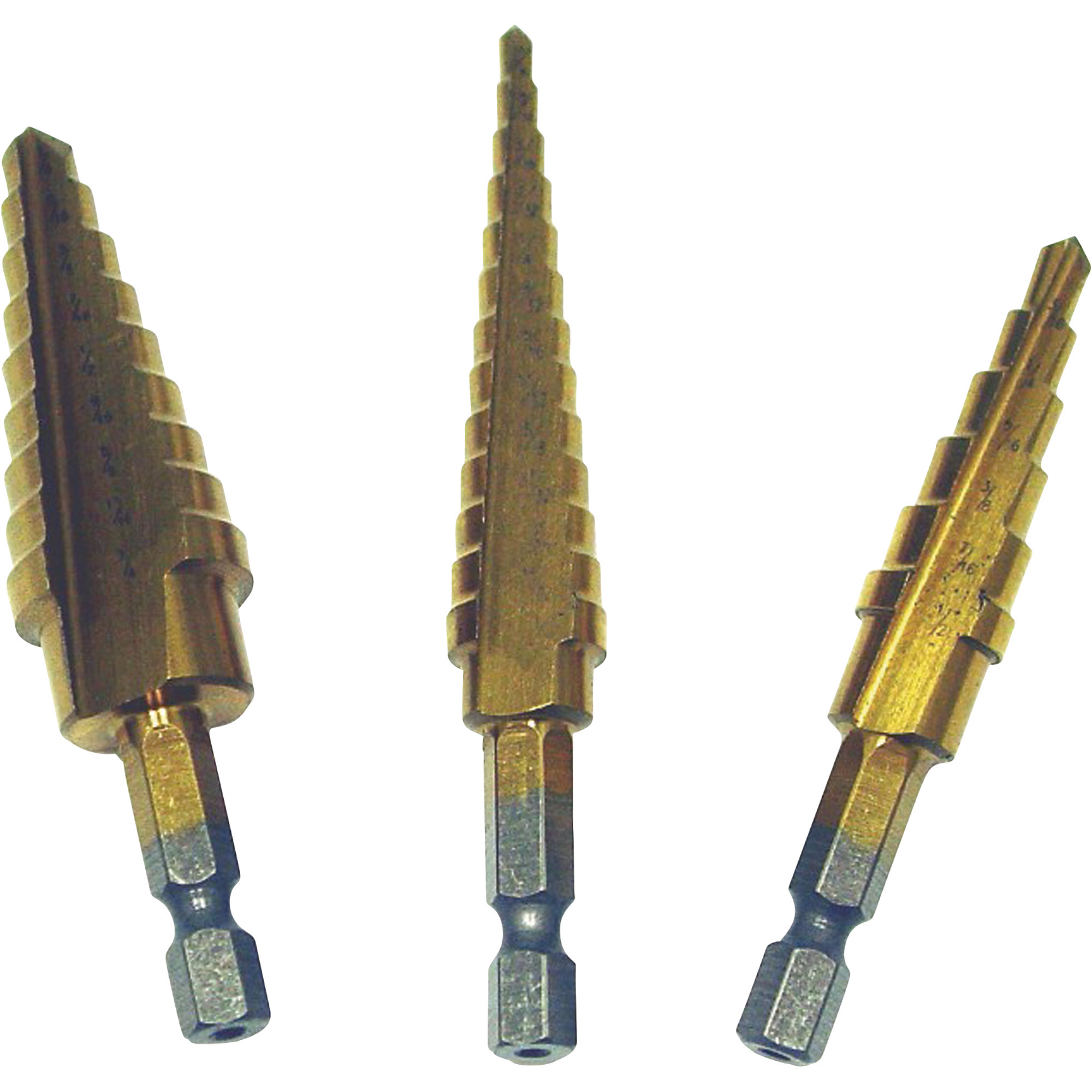 Ironton Step Drill Bit Set, 3-Pc. | Northern Tool