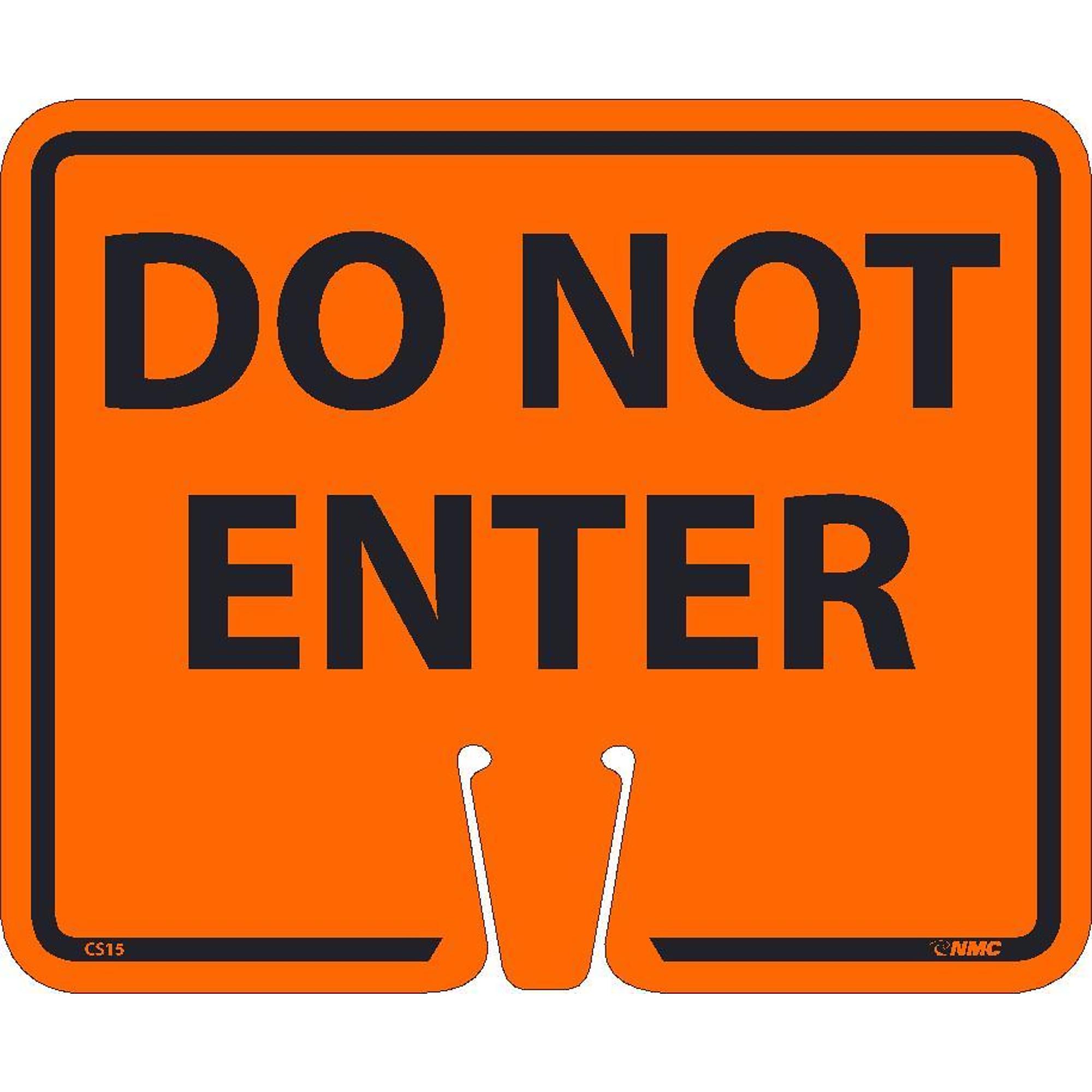 National Marker Pandemic Signage, Sign Message DO NOT ENTER, Height 10. ...