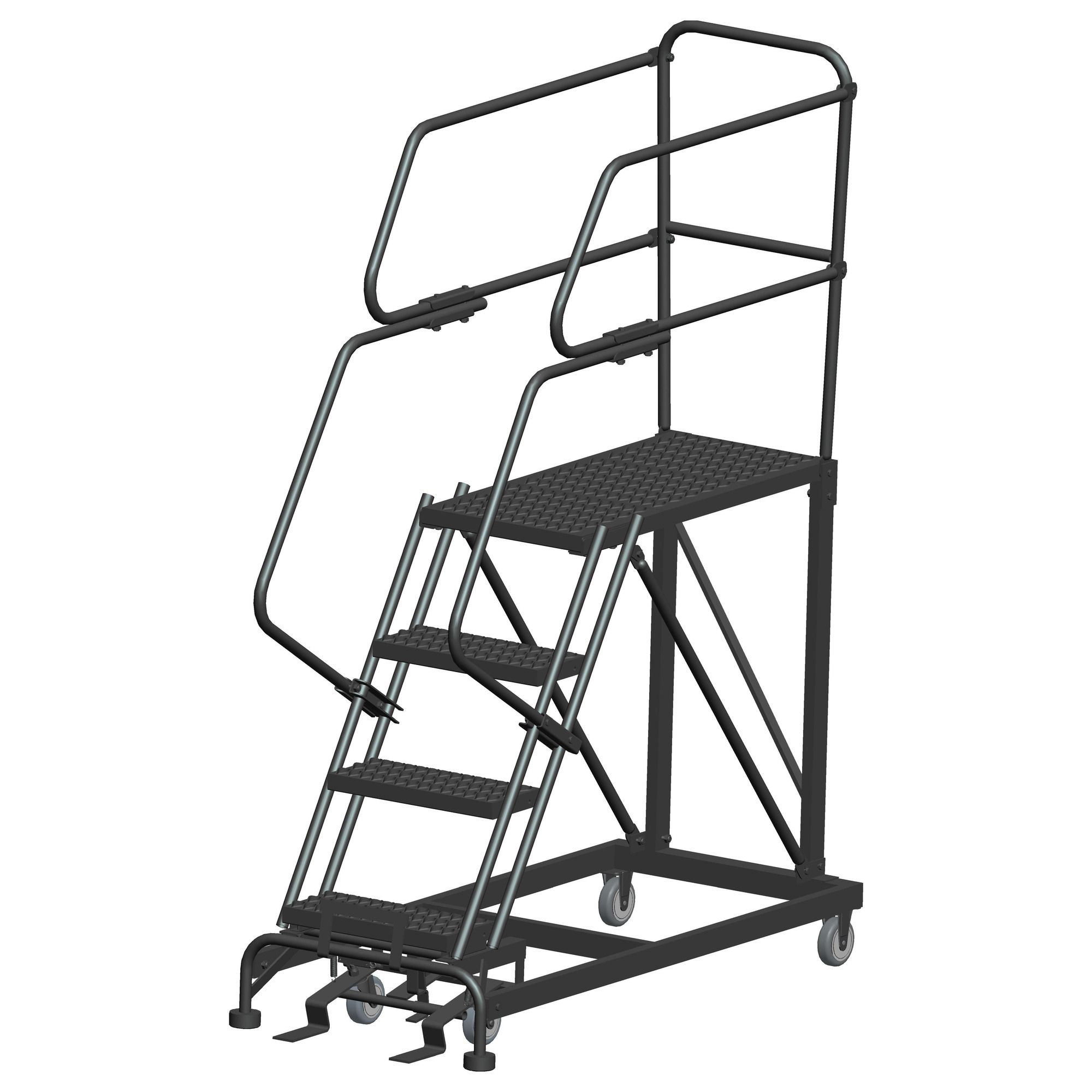 Ballymore, Rolling Work Platform, Overall Height 76 in, Steps 4, Material Steel, Model# SEP4 ...