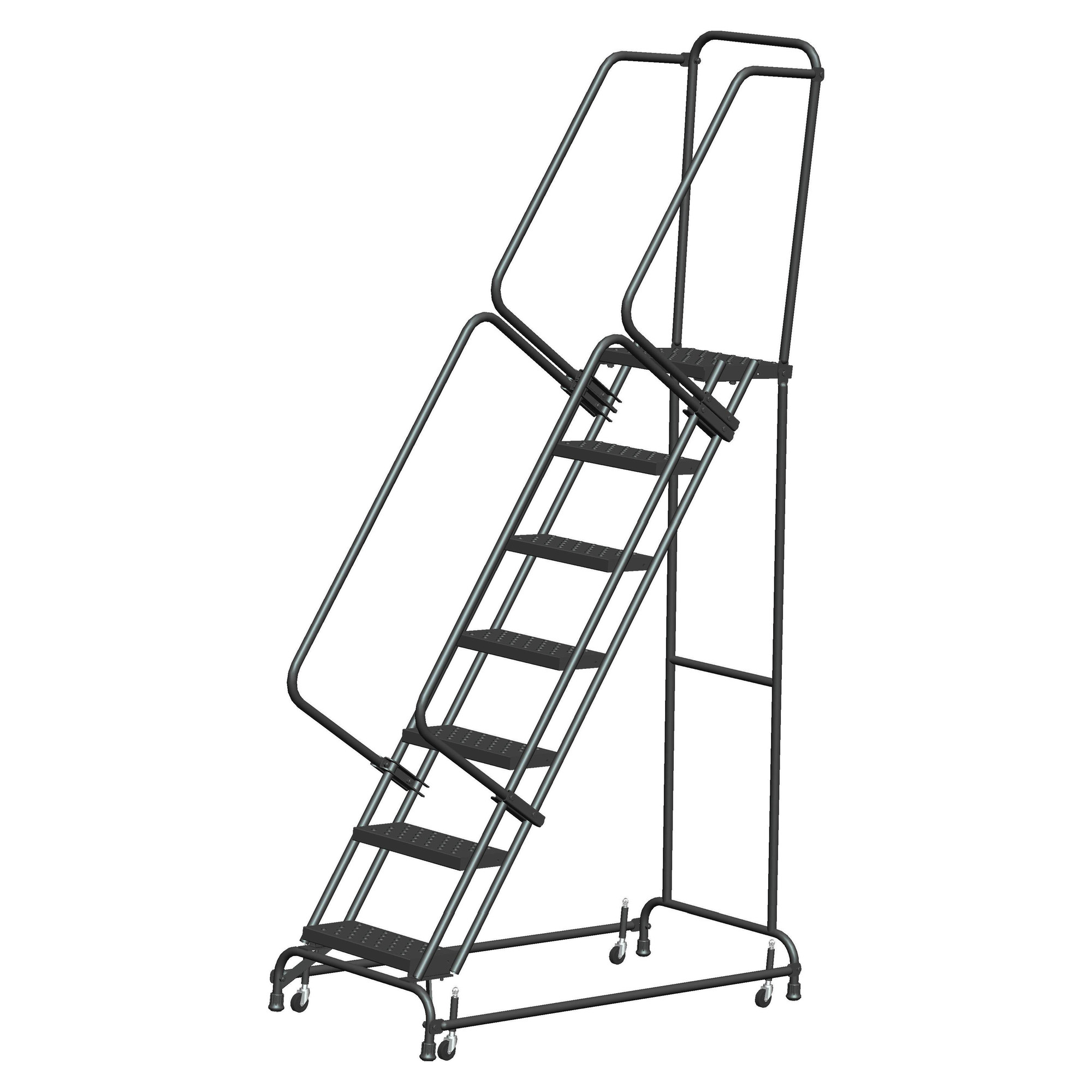 Ballymore, Rolling Ladder, Overall Height 100 in, Steps 7 Material ... Ballymore, Rolling Ladder, Overall Height 100 in, Steps 7 Material ...