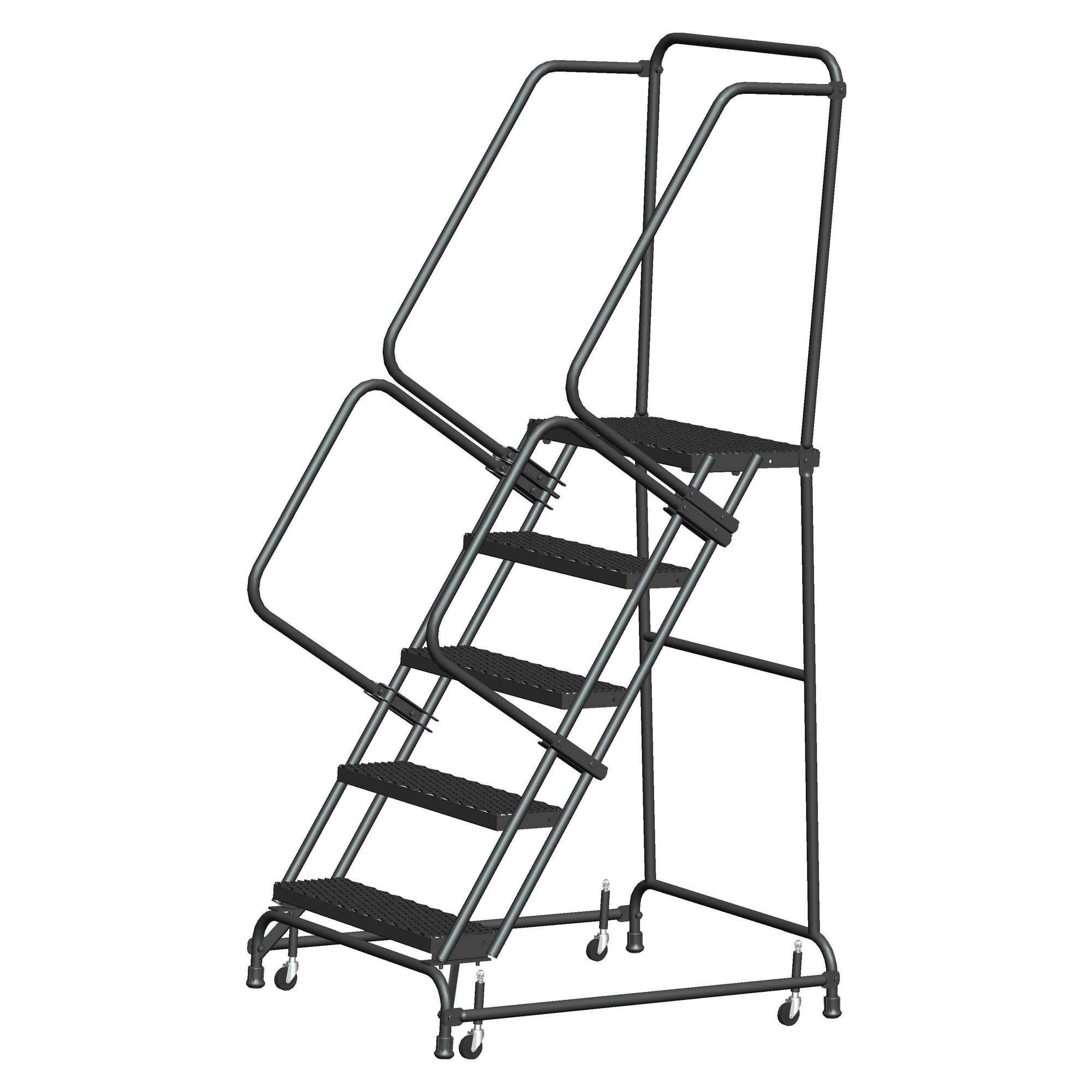 Ballymore, Rolling Ladder, Overall Height 80 in, Steps 5, Material ...