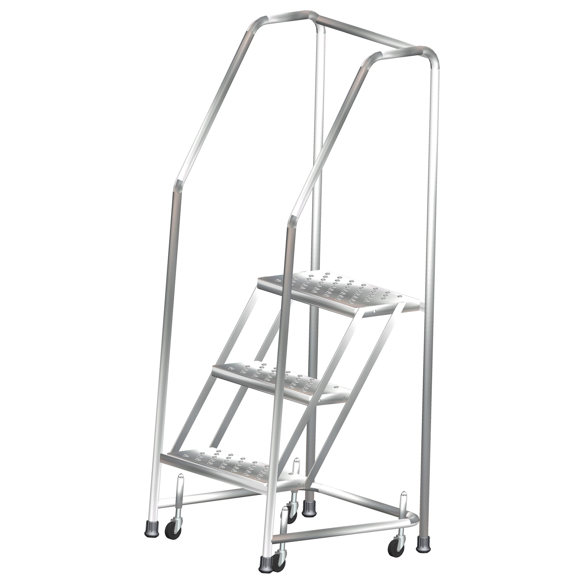 Ballymore, Stainless Steel Rolling Ladder, Overall Height 58.5 in ...