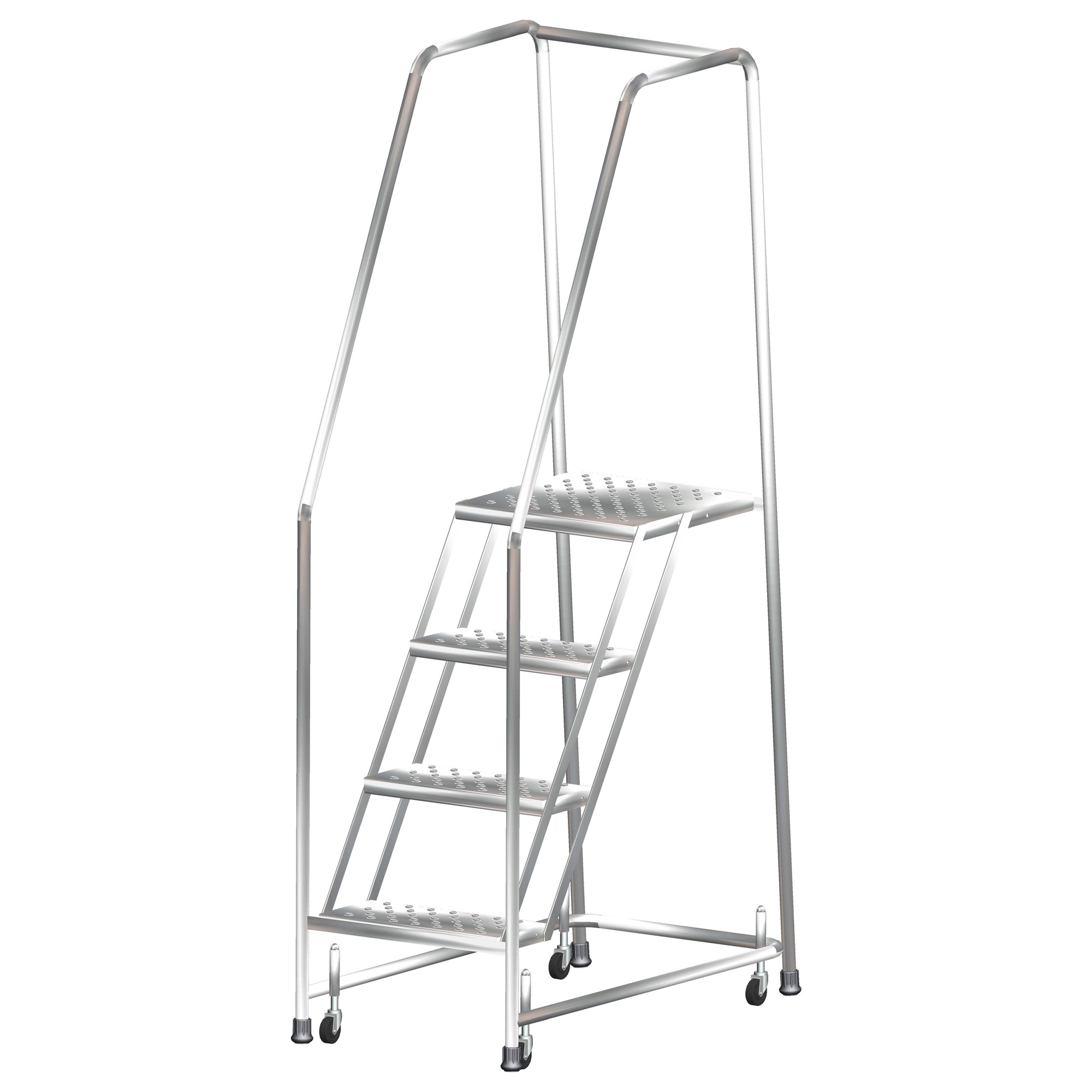 Ballymore, Stainless Steel Rolling Ladder, Overall Height 103 in, Steps ...