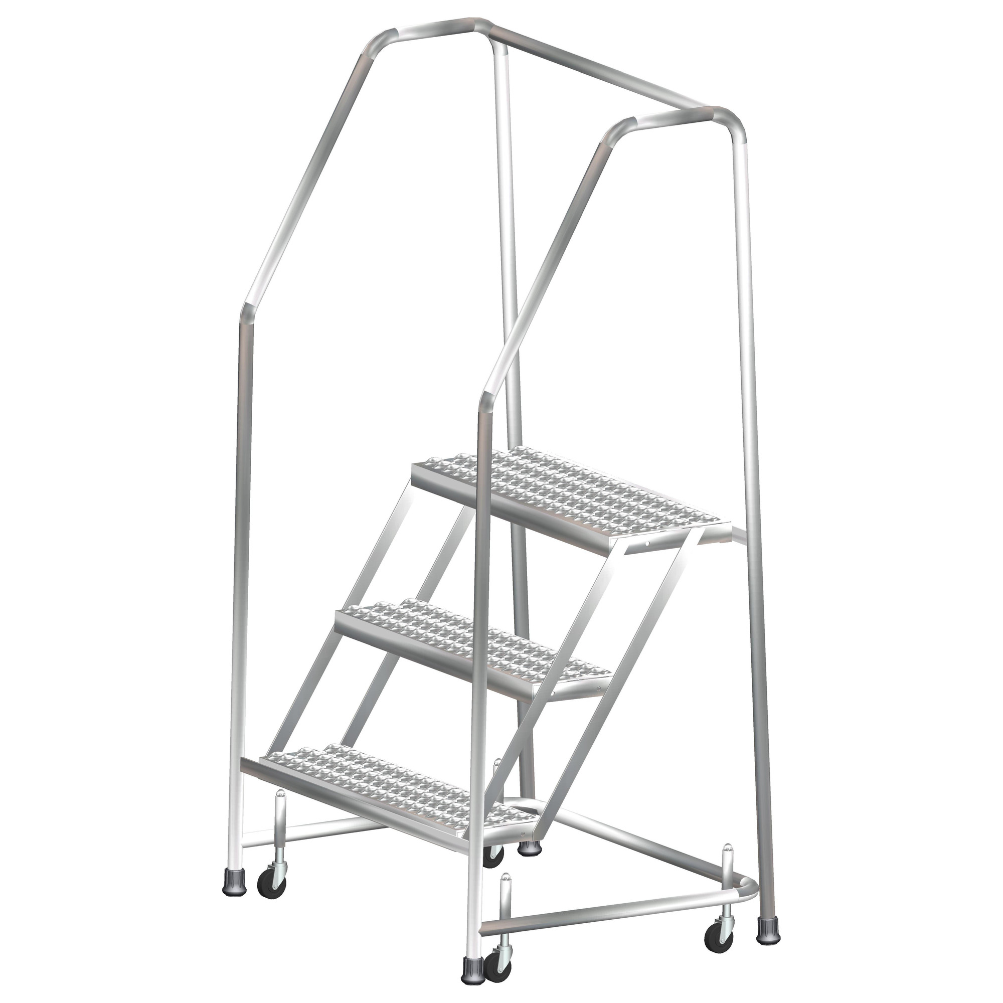 Ballymore, Stainless Steel Rolling Ladder, Overall Height 58.5 in ...