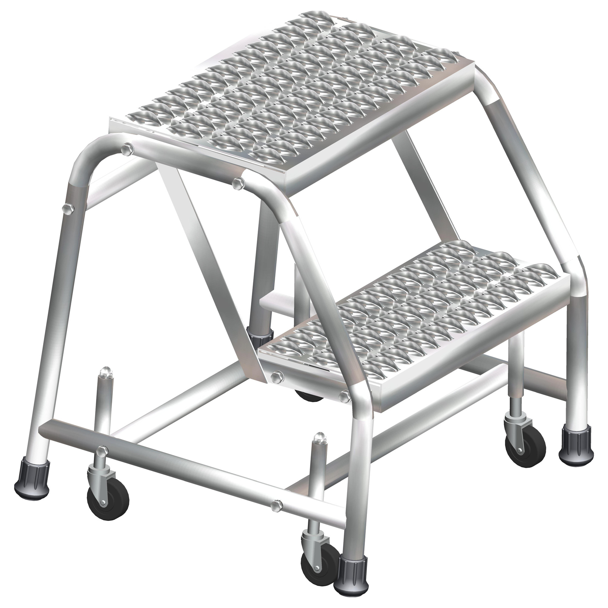 Ballymore, Stainless Steel Rolling Ladder, Overall Height 19 in, Steps ... Ballymore, Stainless Steel Rolling Ladder, Overall Height 19 in, Steps ...