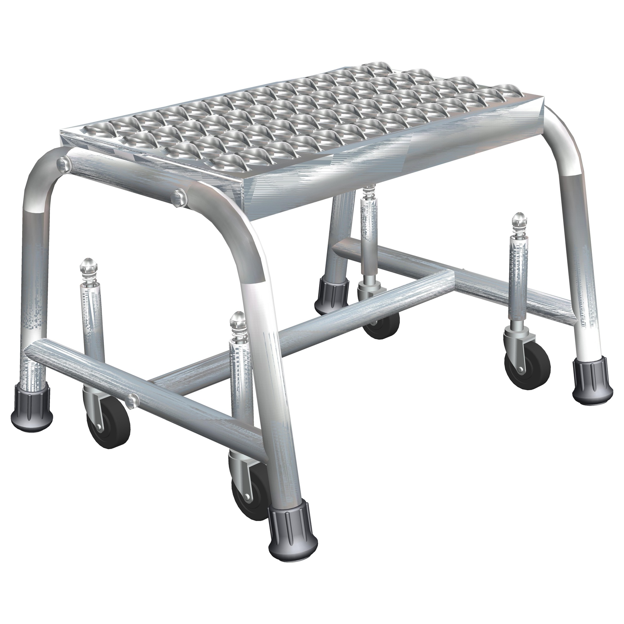 Ballymore, Stainless Steel Rolling Ladder, Overall Height 12 in, Steps ...