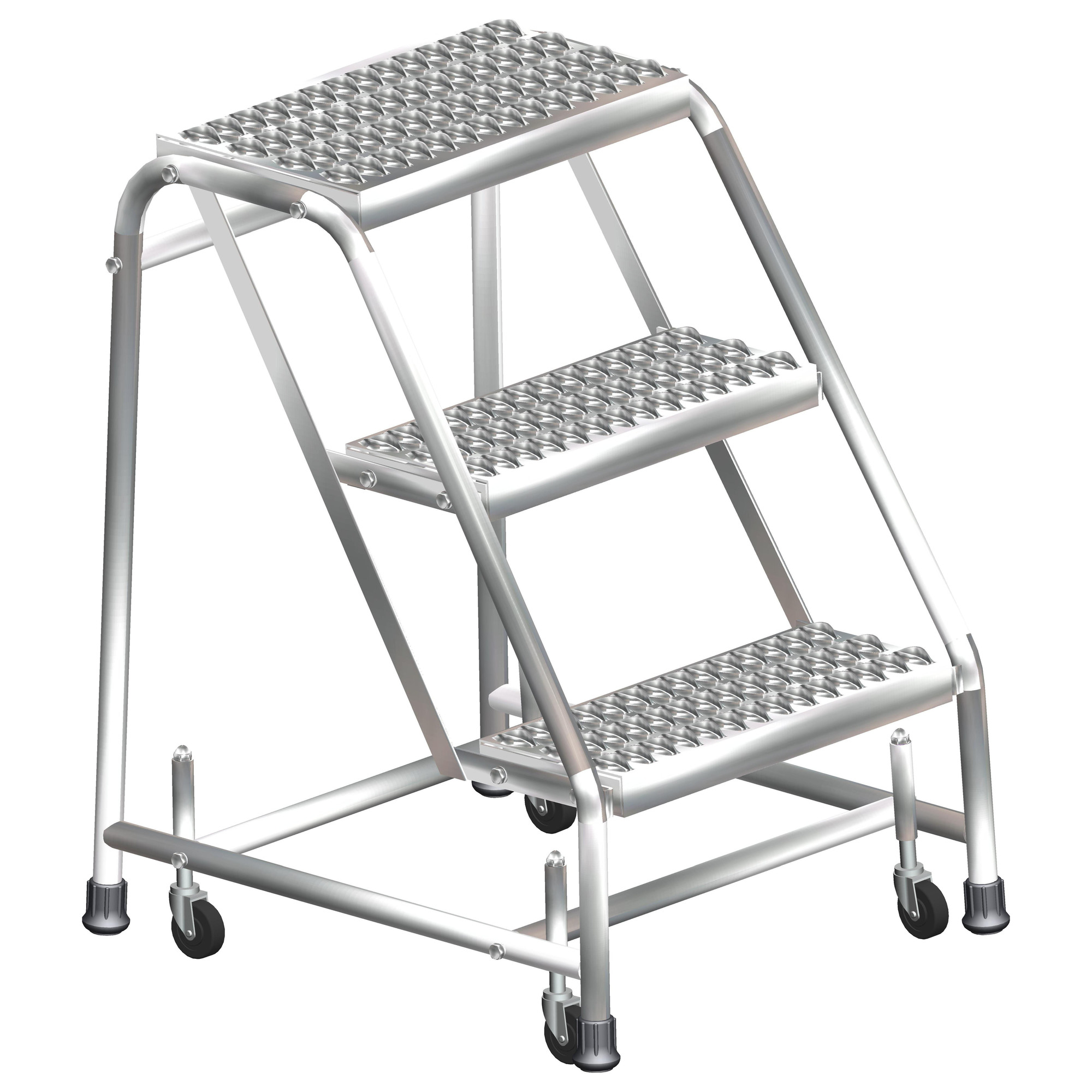 Ballymore, Stainless Steel Rolling Ladder, Overall Height 28.5 in ...
