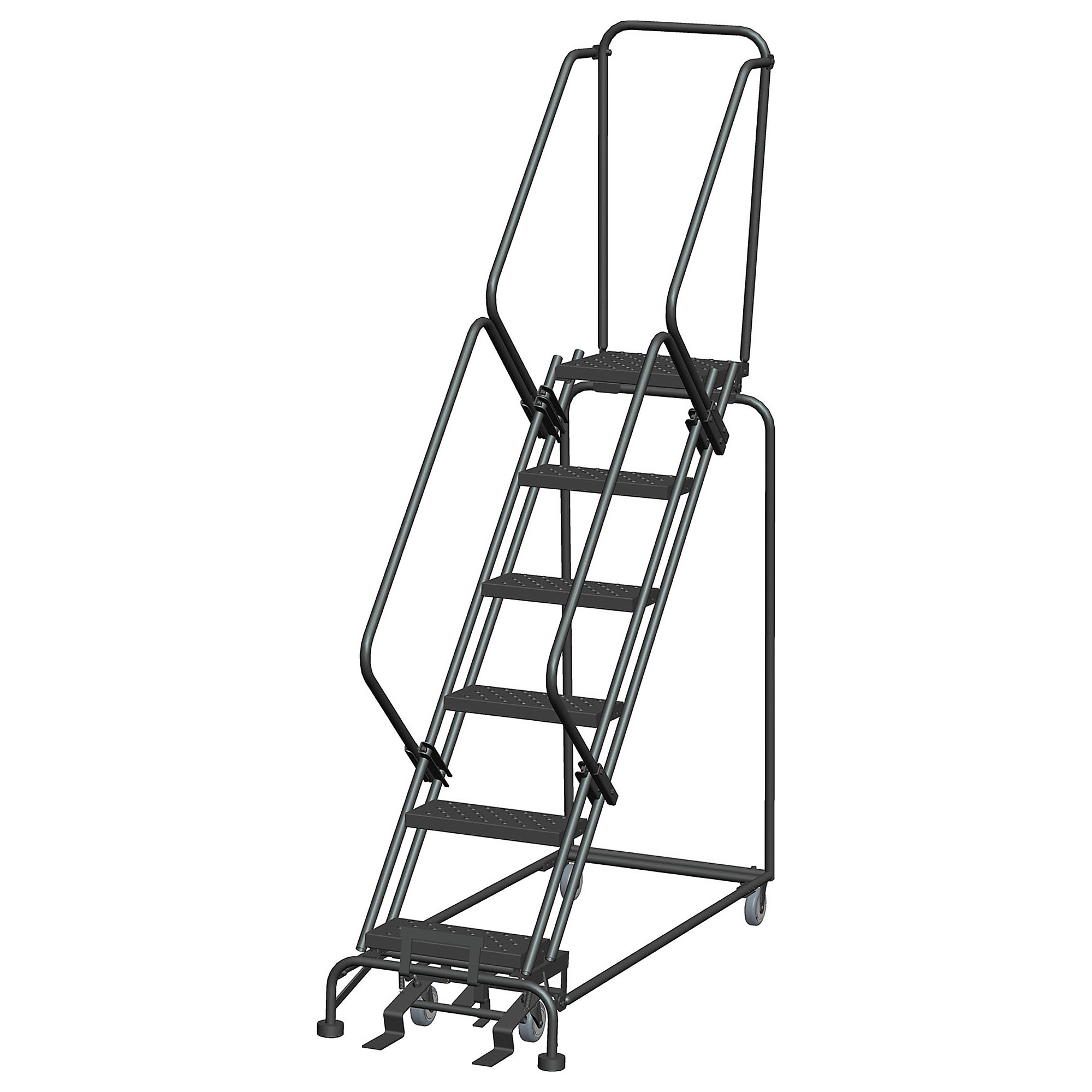Ballymore, Rolling Ladder, Overall Height 93 in, Steps 6, Material ... Ballymore, Rolling Ladder, Overall Height 93 in, Steps 6, Material ...