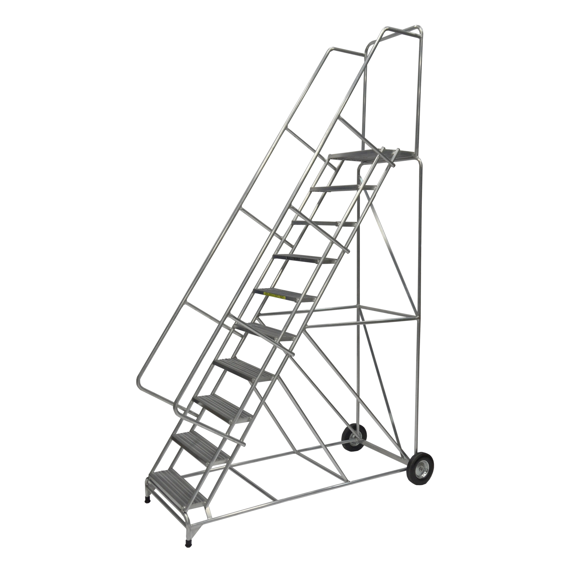 Ballymore, Aluminum Rolling Ladder, Overall Height 133 in, Steps 10 ...