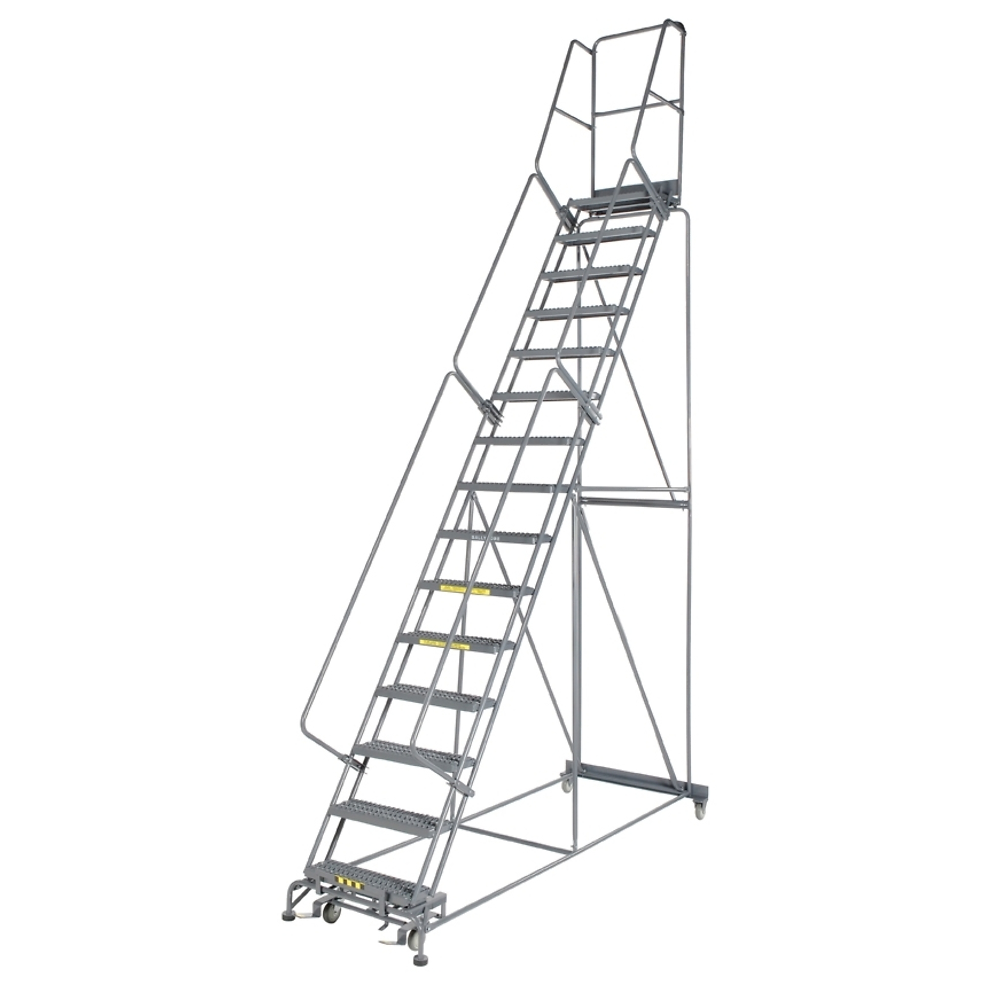 Ballymore, Rolling Ladder, Overall Height 183 in, Steps 15, Material ... Ballymore, Rolling Ladder, Overall Height 183 in, Steps 15, Material ...