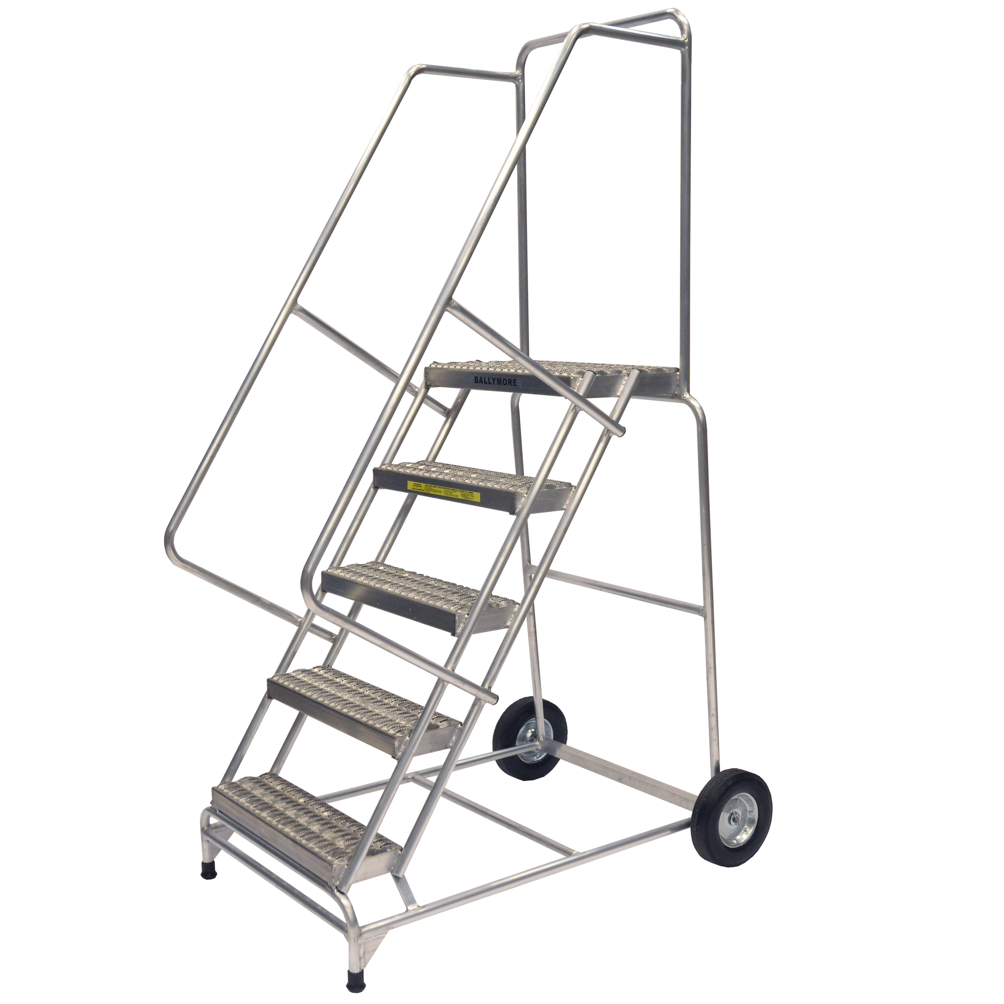 Ballymore, Aluminum Rolling Ladder, Overall Height 83 in, Steps 5 ...