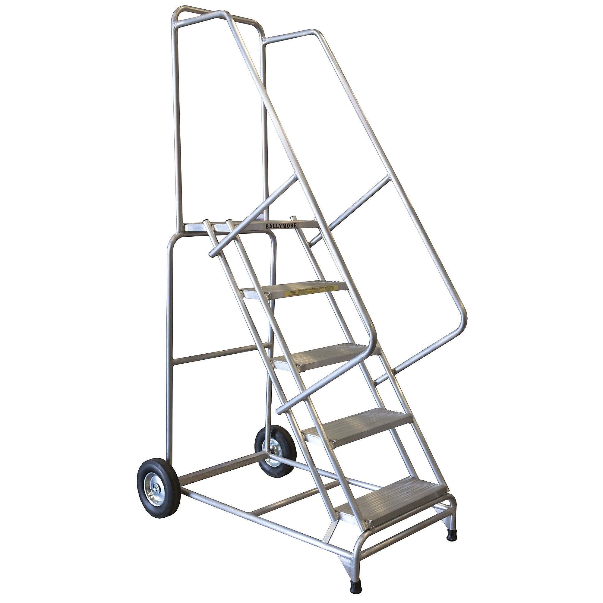 Ballymore, Aluminum Rolling Ladder, Overall Height 83 in, Steps 5 ...