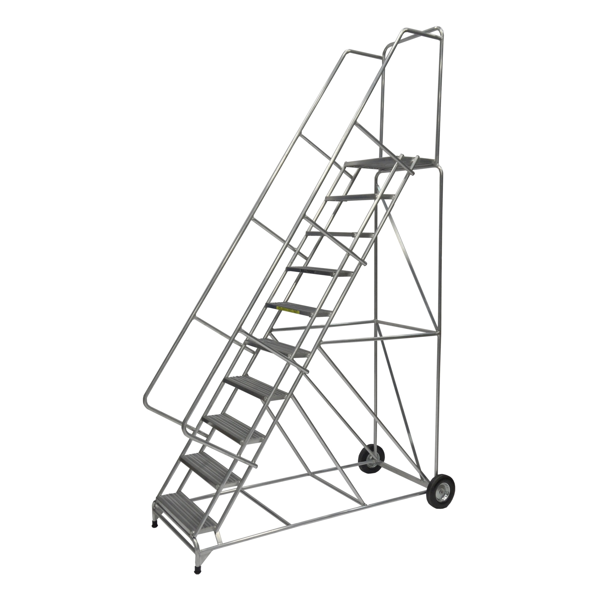 Ballymore, Aluminum Rolling Ladder, Overall Height 133 in, Steps 10 ...