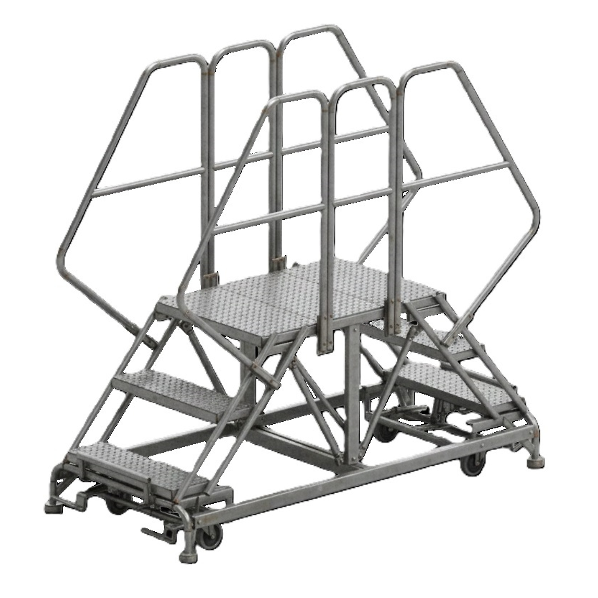Ballymore, Rolling Work Platform, Overall Height 66 in, Steps 3 ...