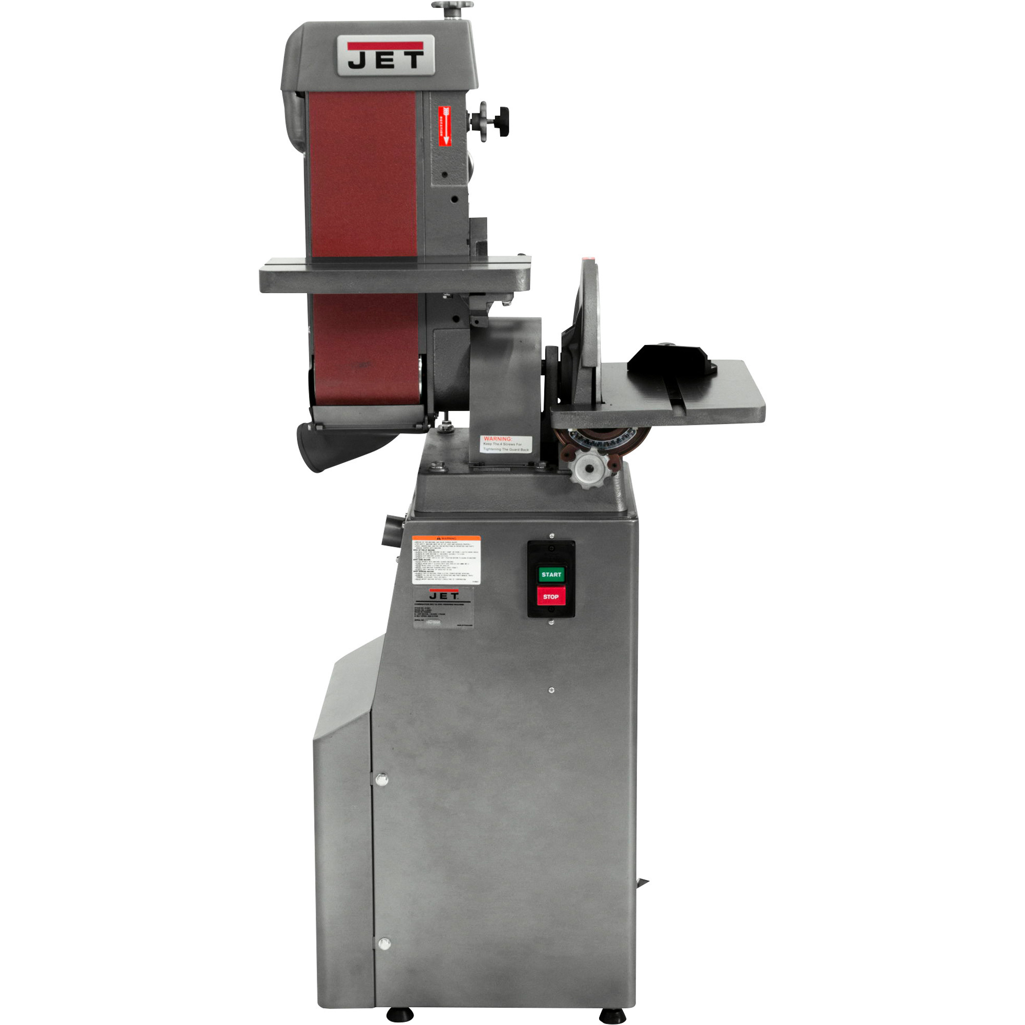 JET Industrial Combination Belt and Disc Finishing Sander, 1 1/2 HP ...
