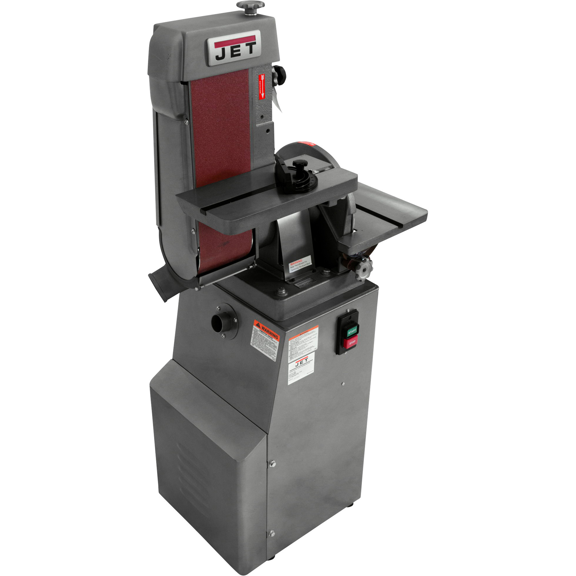 JET Industrial Combination Belt and Disc Finishing Sander, 1 1/2 HP ...