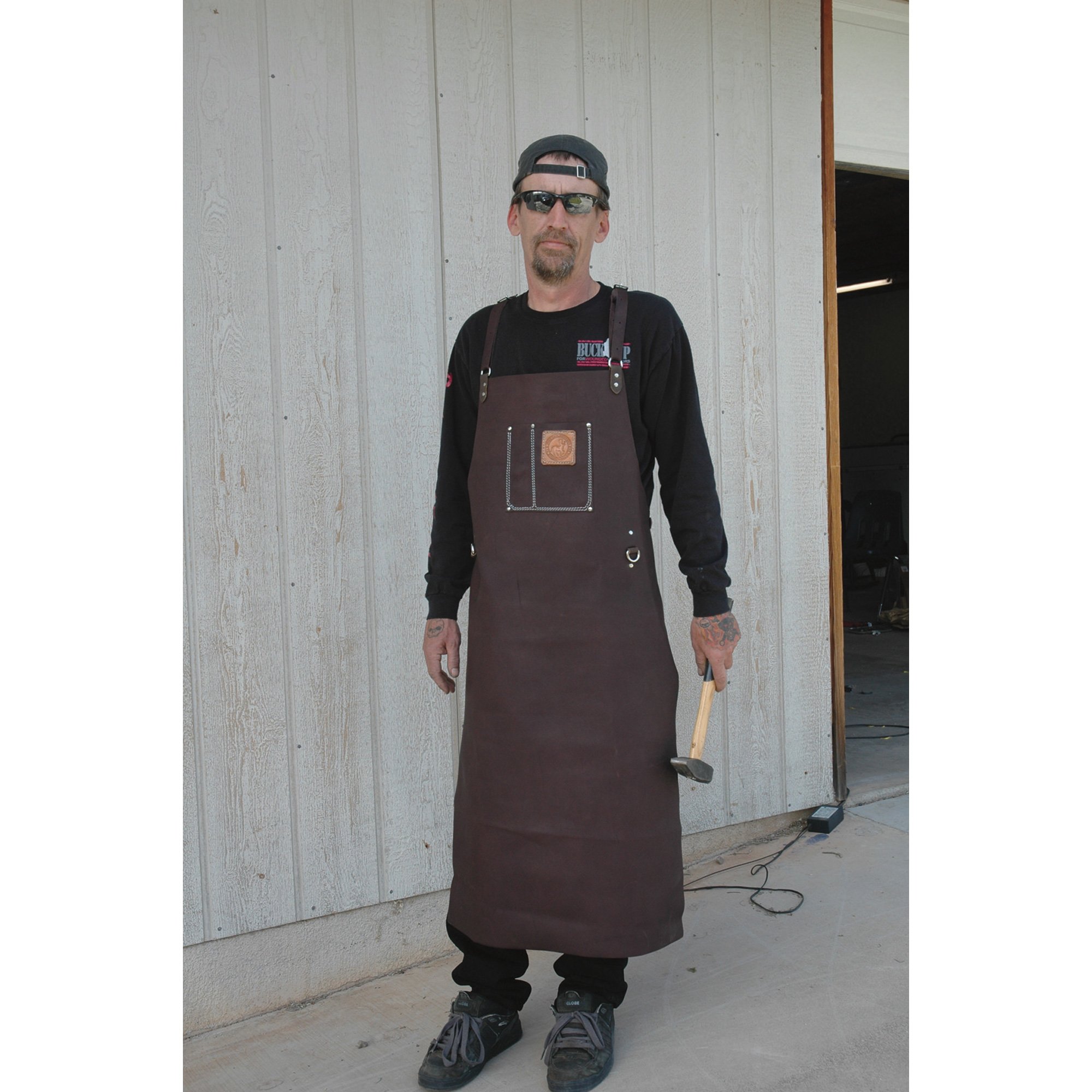 Pieh Blacksmith Tools Leather Blacksmith Bib Apron — 36in.L, Model ...