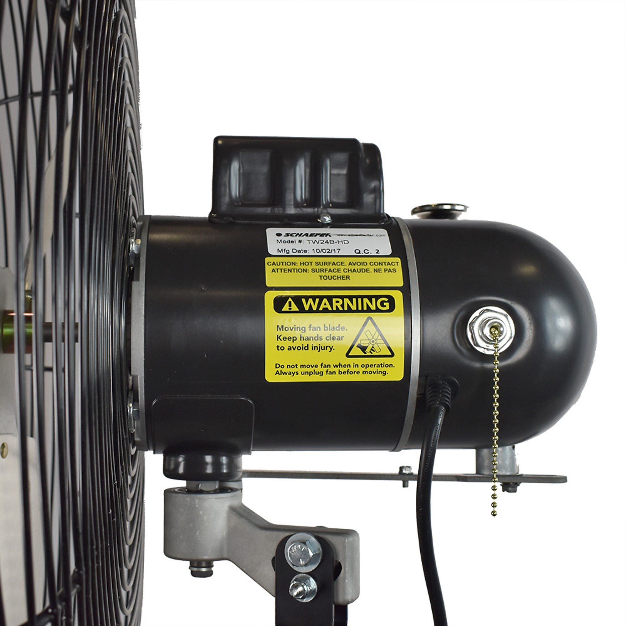 Schaefer, Pedestal Fan, Fan Diameter 24 in, Air Delivery 5400 cfm ...