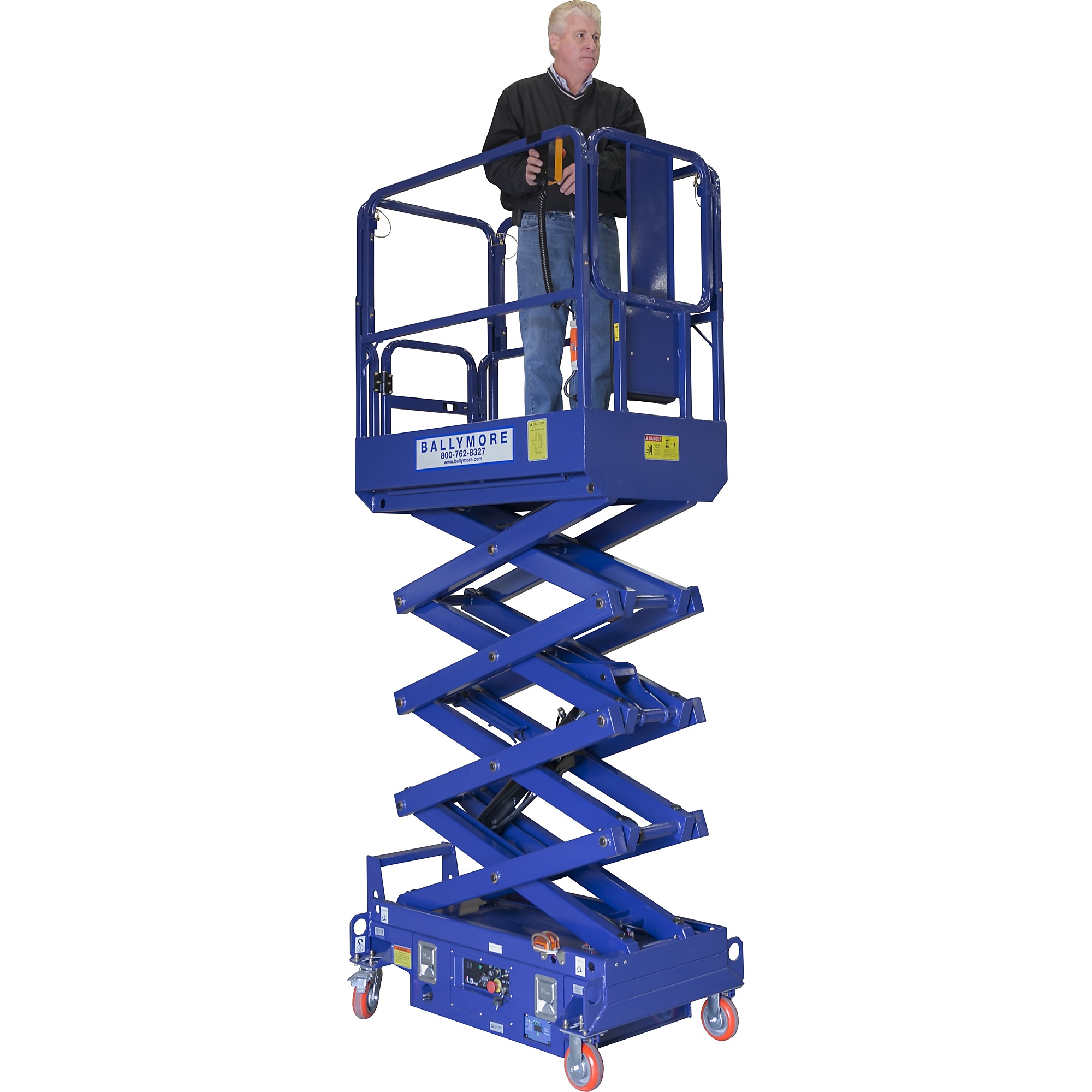 Ballymore, Mini Scissor Lift, Capacity 500 lb, Working Height 16 ft ...