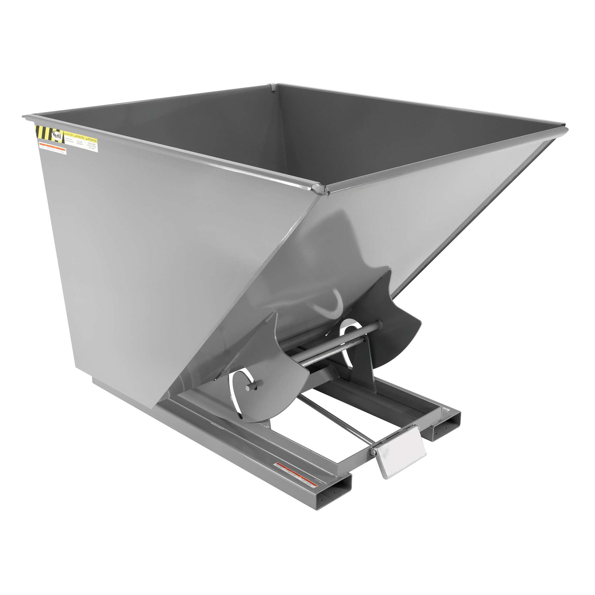 Vestil Self-Dump Hopper, Capacity 4000 lb, Volume 2 yd³, Color Gray ...