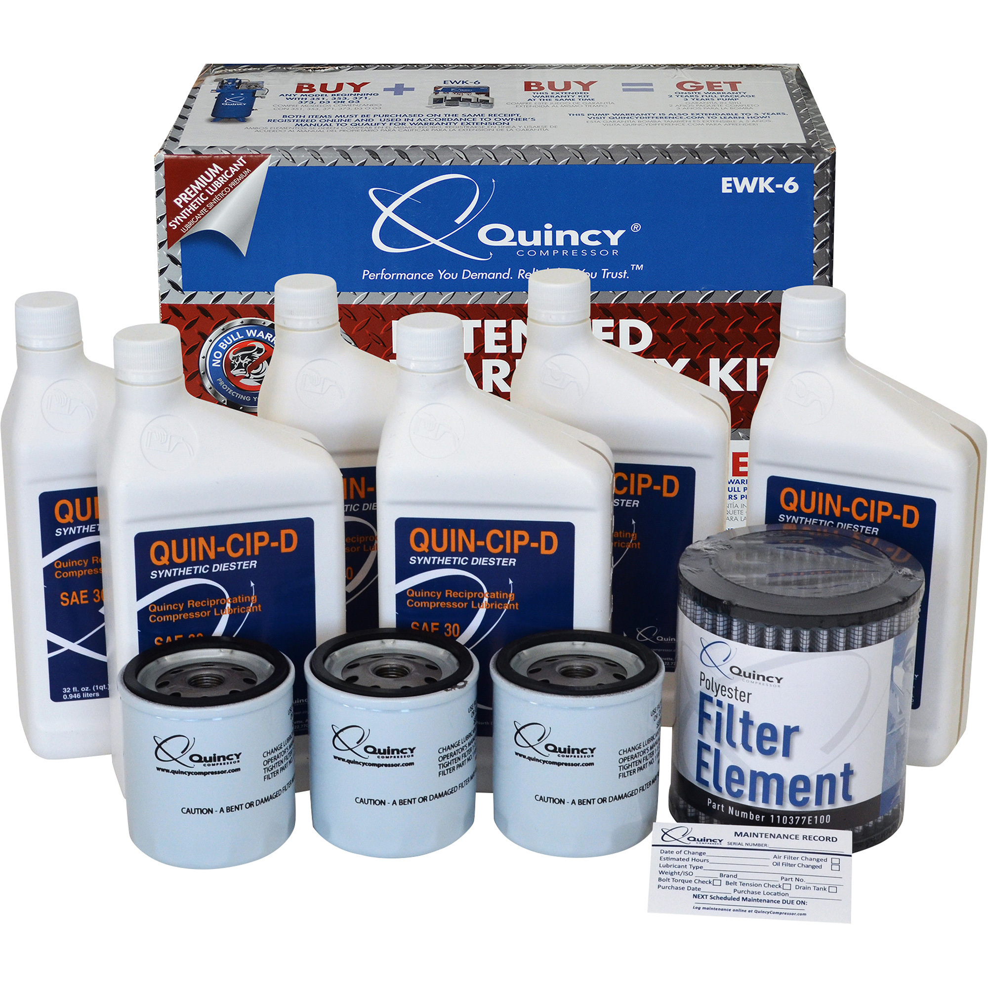 Quincy Extended Support and Maintenance Kit, For Quincy QP 5 and 7.5 HP ...