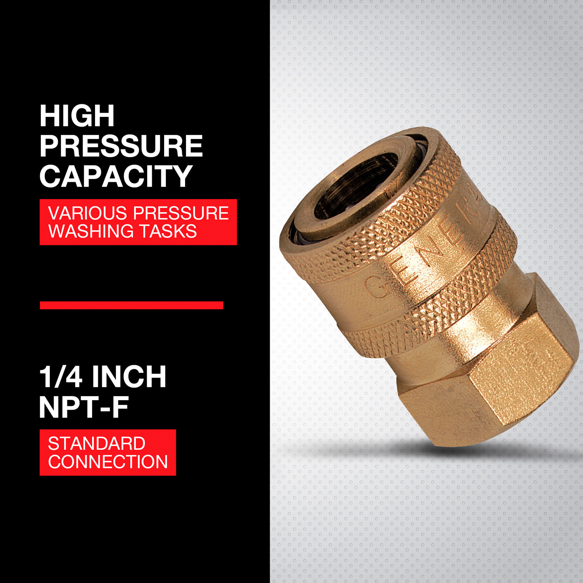 NorthStar Brass Pressure Washer Quick Coupler — 1/4in. NPT-F, 5200 PSI ...