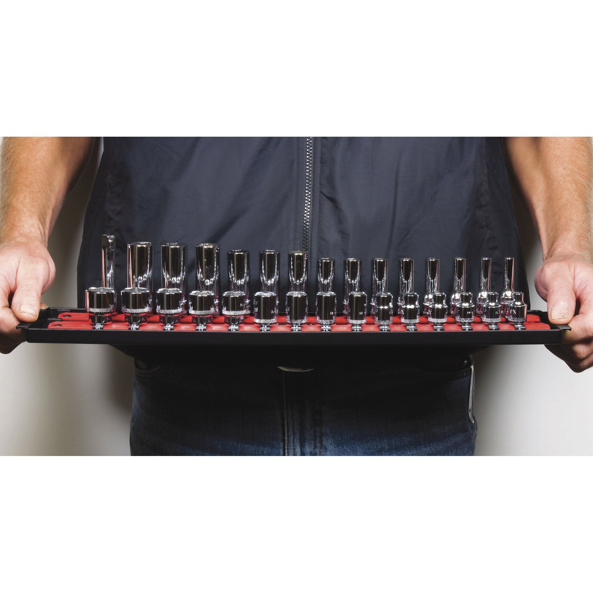 Ernst Manufacturing Socket Boss Organizer — 2 Rails, 1/4in.-Drive ...