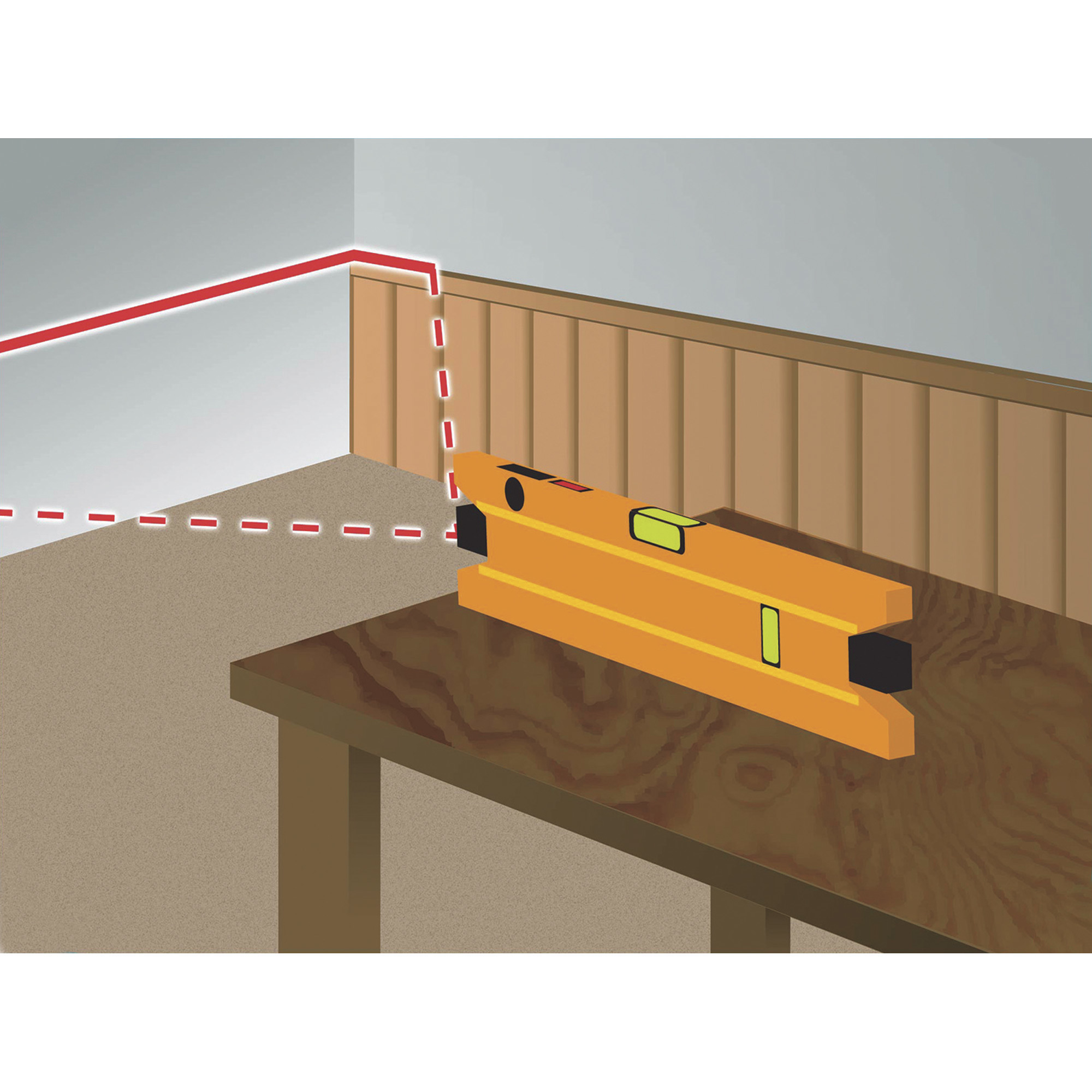 Johnson Level & Tool Magnetic Torpedo Laser Level, Model# 40-6164 ...