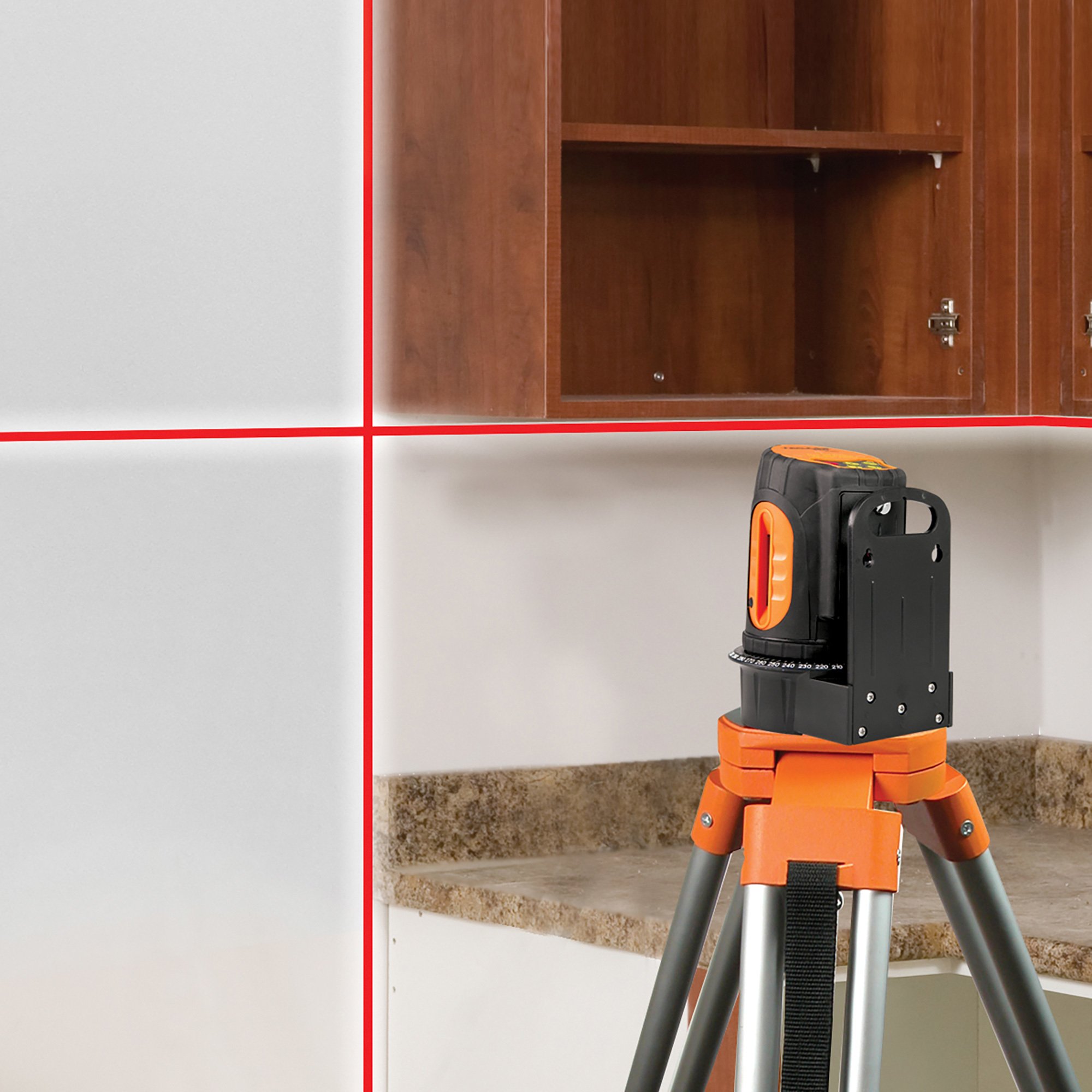 Johnson Level & Tool Self-Leveling Cross-Line Laser Level with Three ...