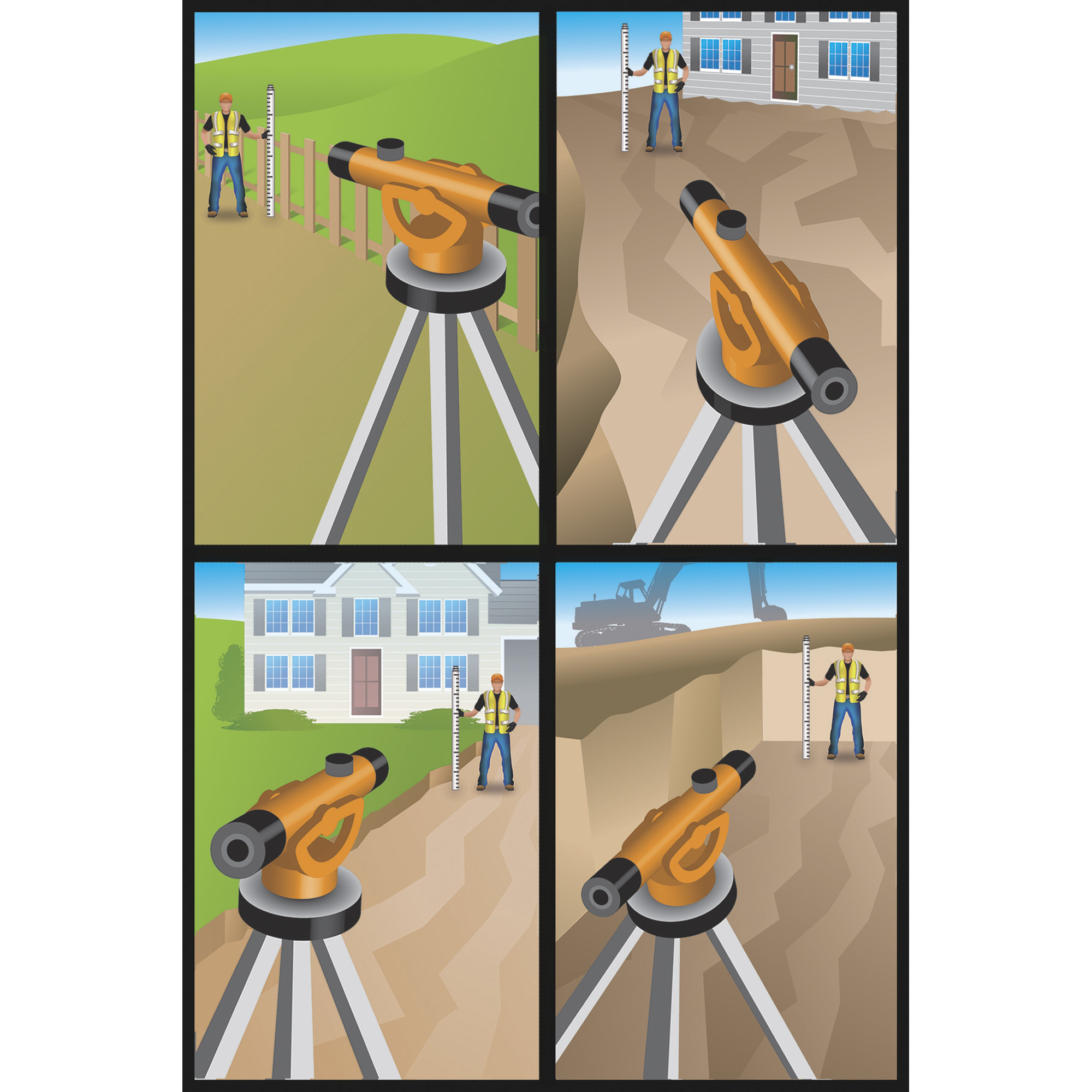 Johnson Level & Tool 22X Builder's Transit Level, Model# 40-6910 ...