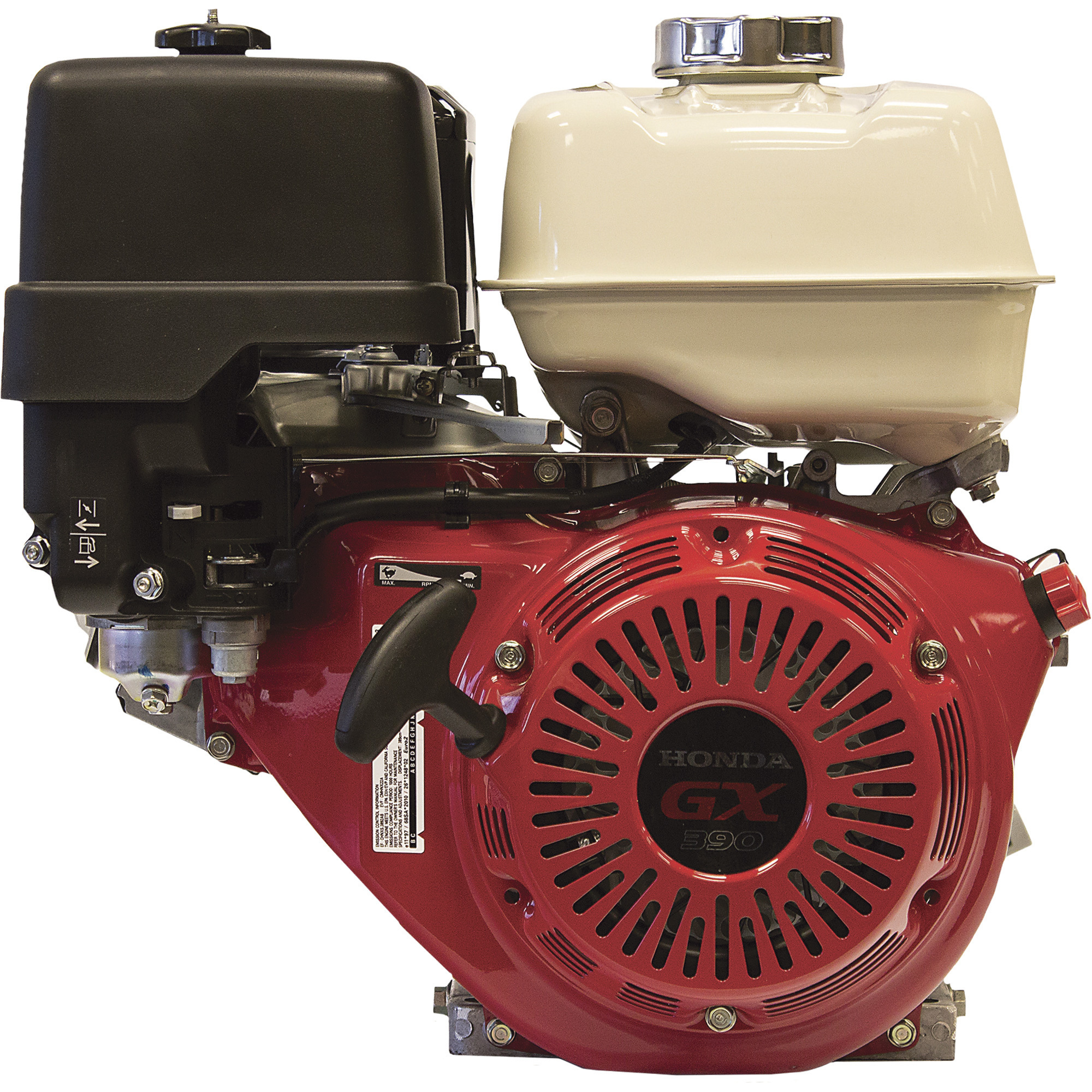 Honda Horizontal OHV Engine, 389cc, GX Series, 1in. x 2 23/64in. Shaft ...