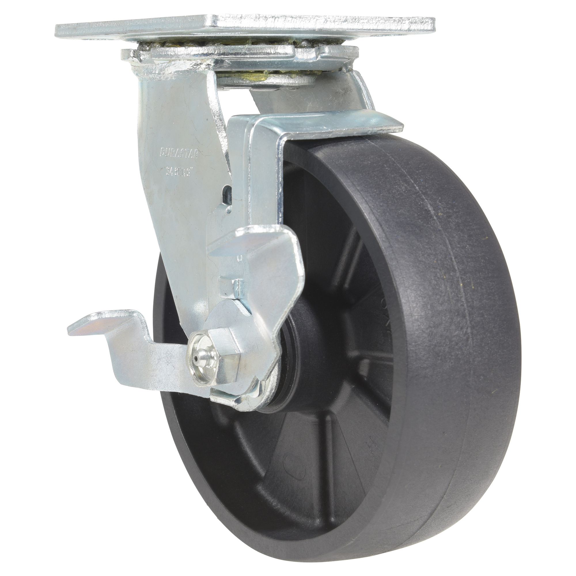 Vestil, Nylon swivel with brake 6x2 Wheel Diameter 6 in, Package (qty ...