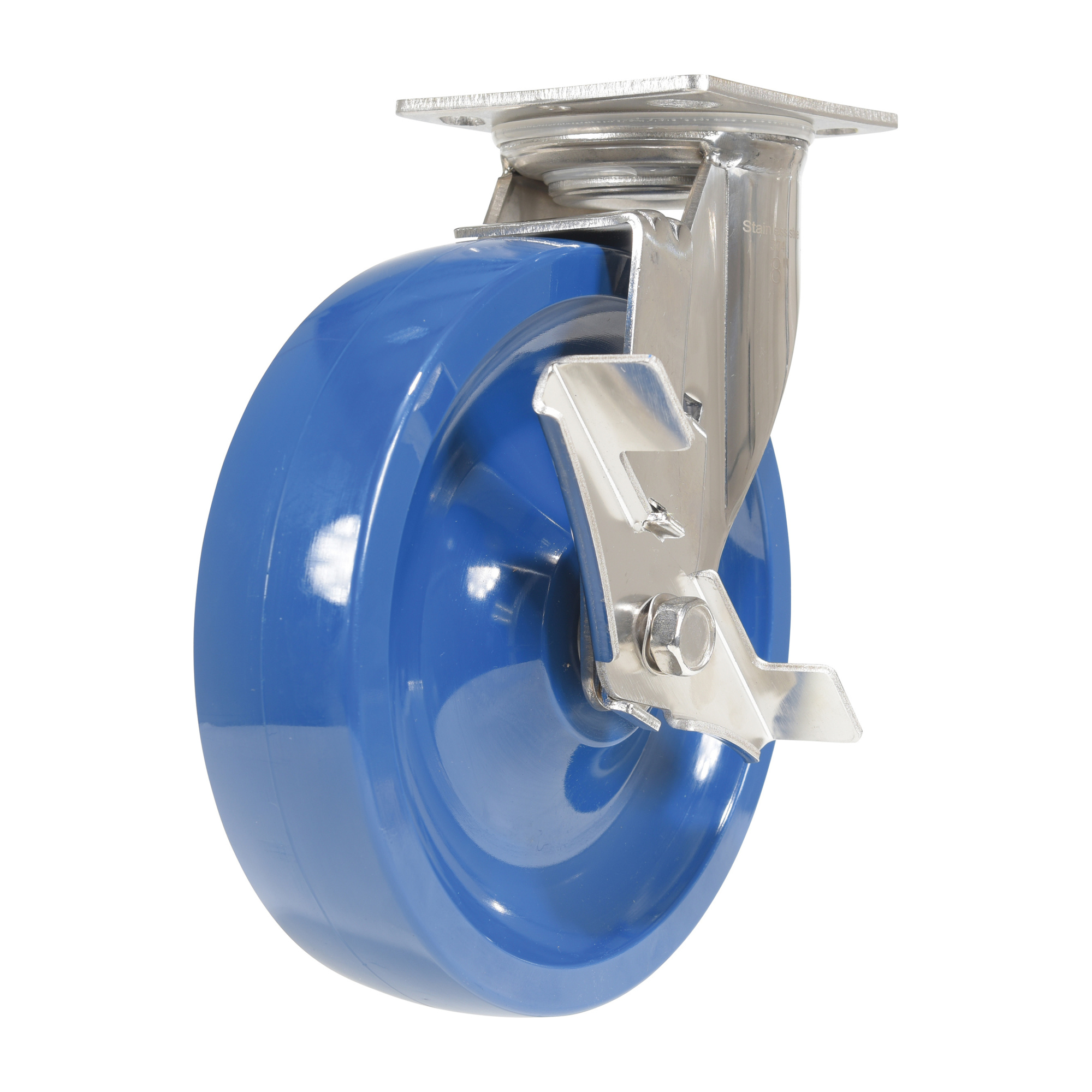 Vestil, Poly swivel with brake 8x2 Wheel Diameter 8 in, Caster Type ...