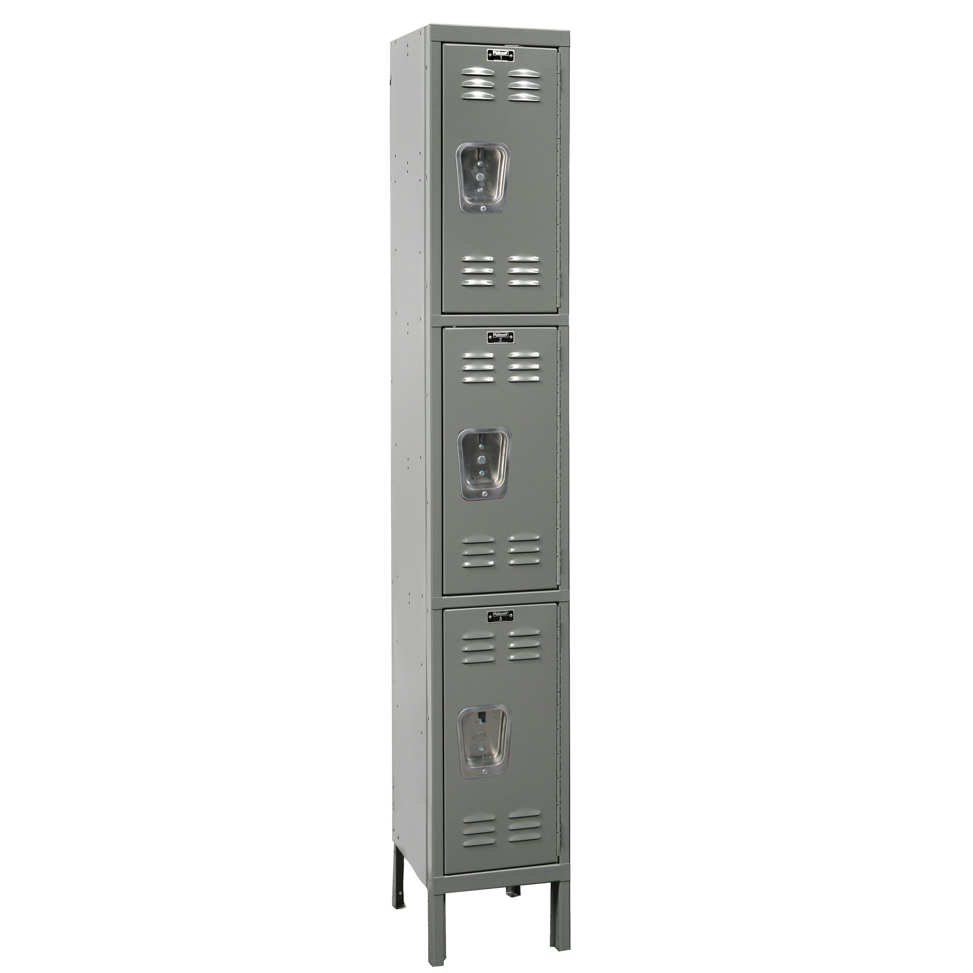 Hallowell, Triple Tier Premium Locker, Height 78 in, Width 12 in, Color ...