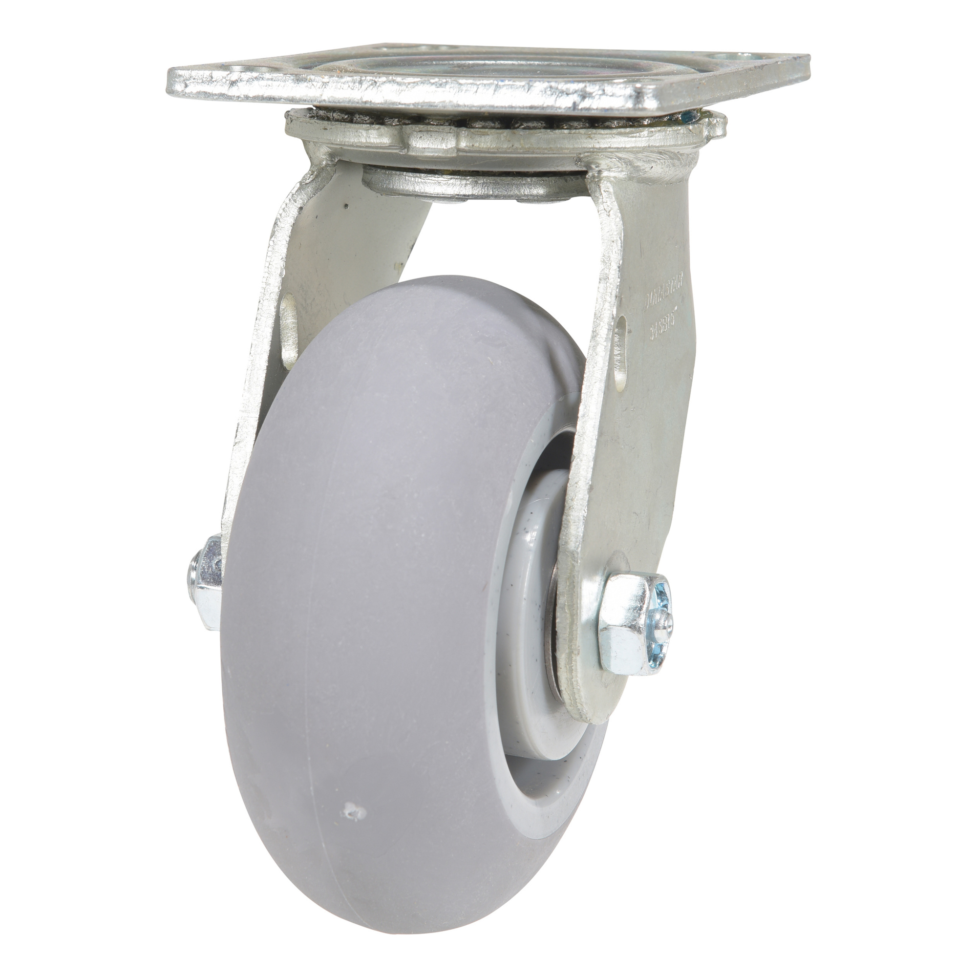 Vestil, Rubber swivel caster 5x2 500 pounds gray, Wheel Diameter 5 in ...
