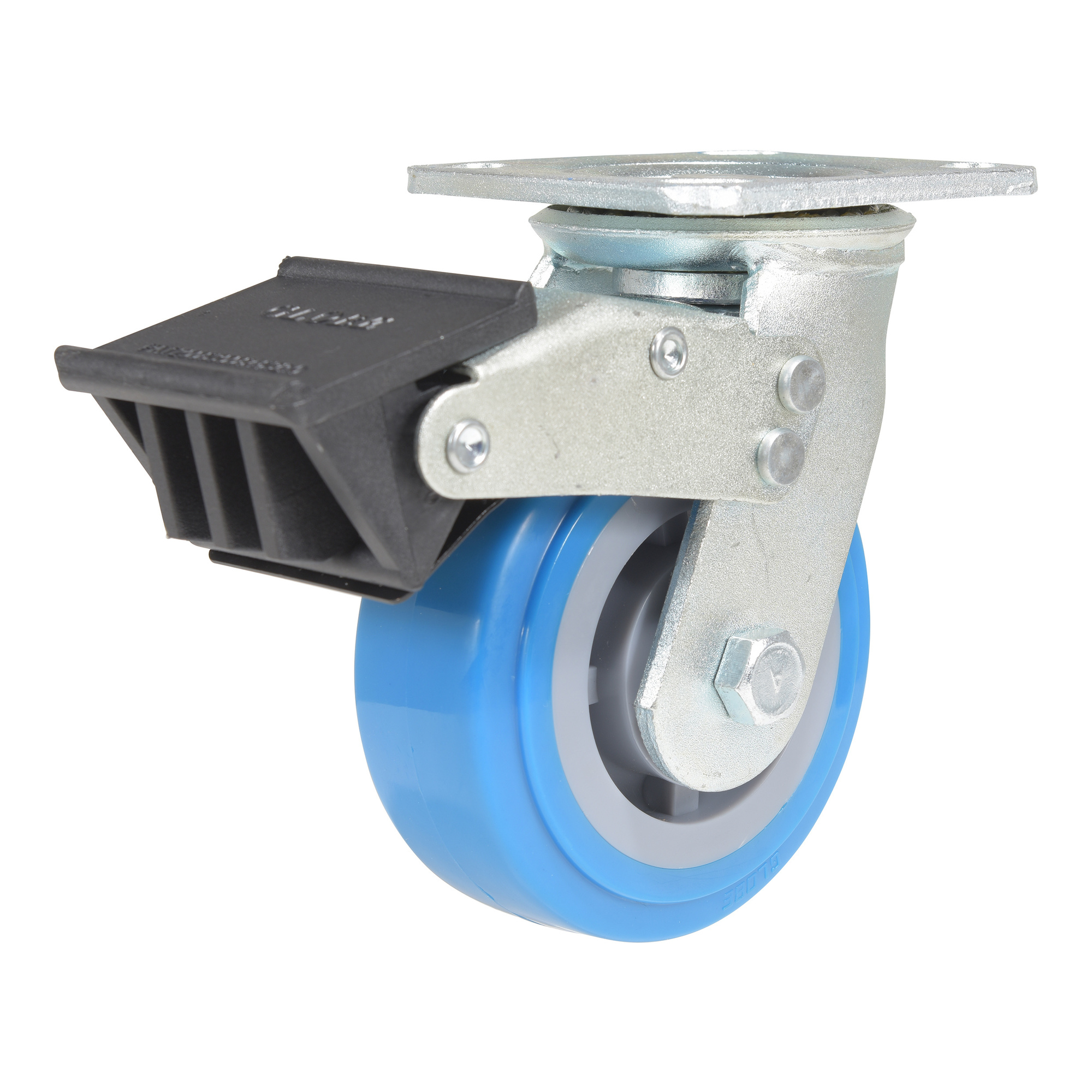 Vestil, Poly swivel total brake 5x2 771 pounds, Wheel Diameter 5 in ...