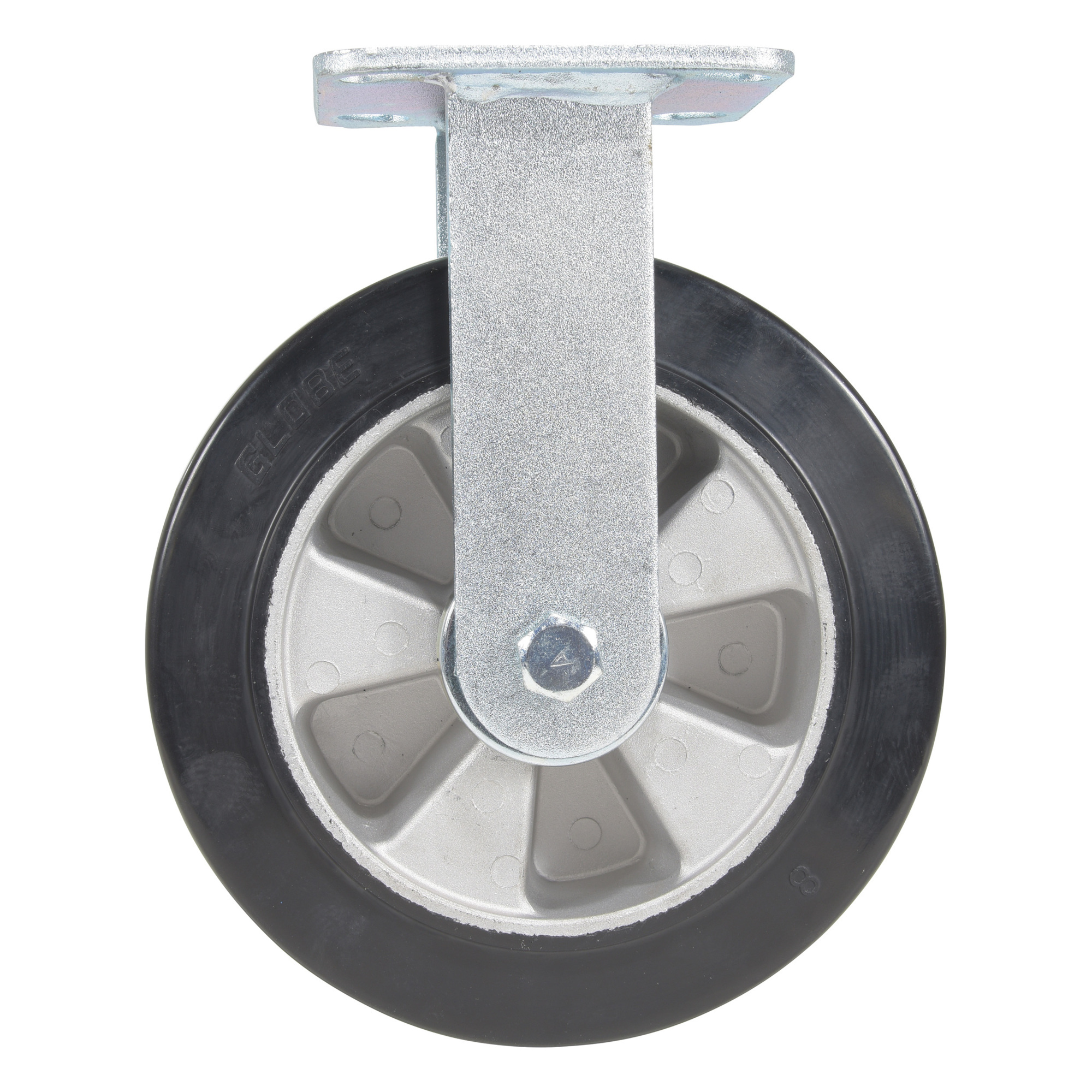 Vestil, Rubber rigid caster 8x2 881 pounds, Wheel Diameter 8 in ...
