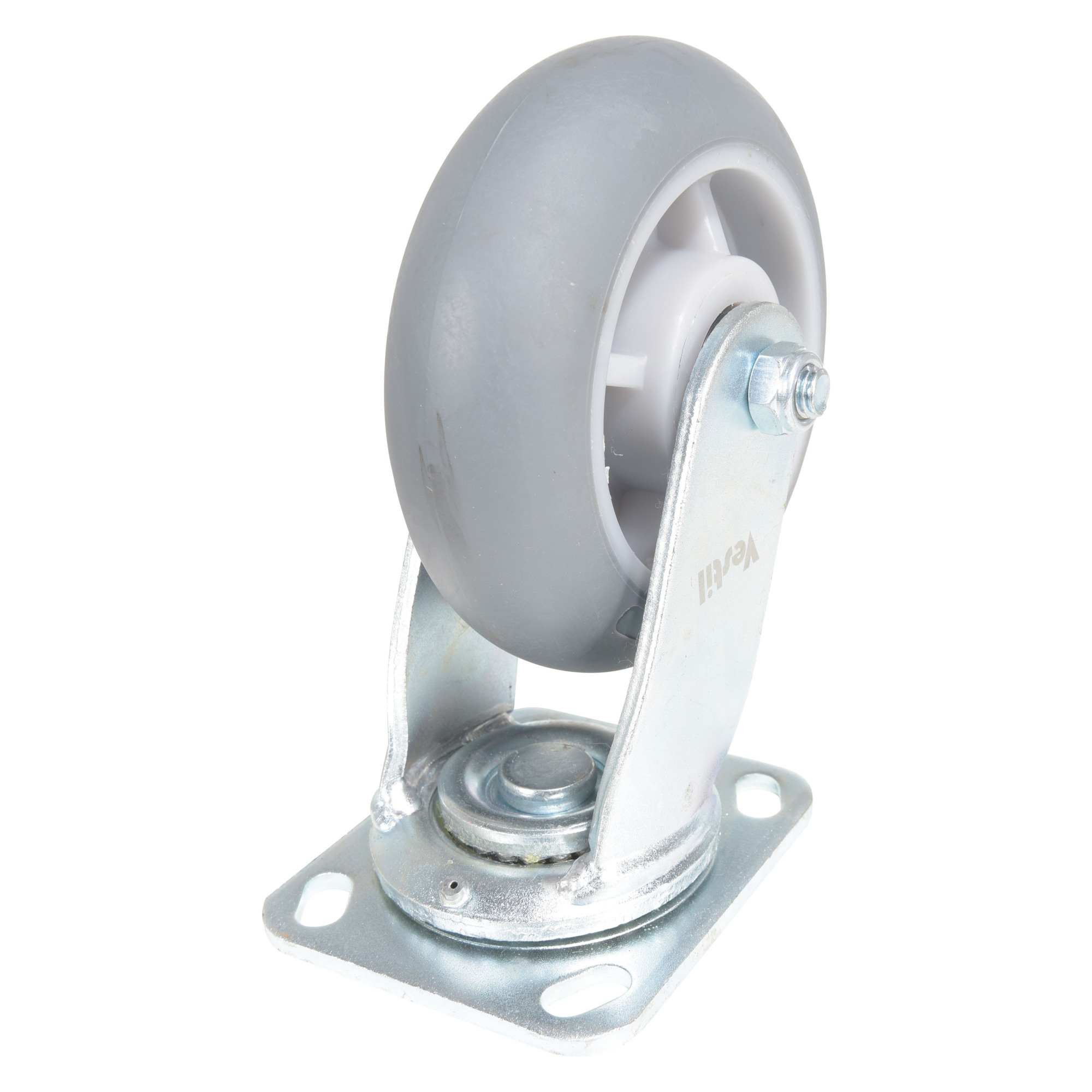 Vestil, Rubber swivel caster 6x2 639 pounds gray, Wheel Diameter 6 in ...