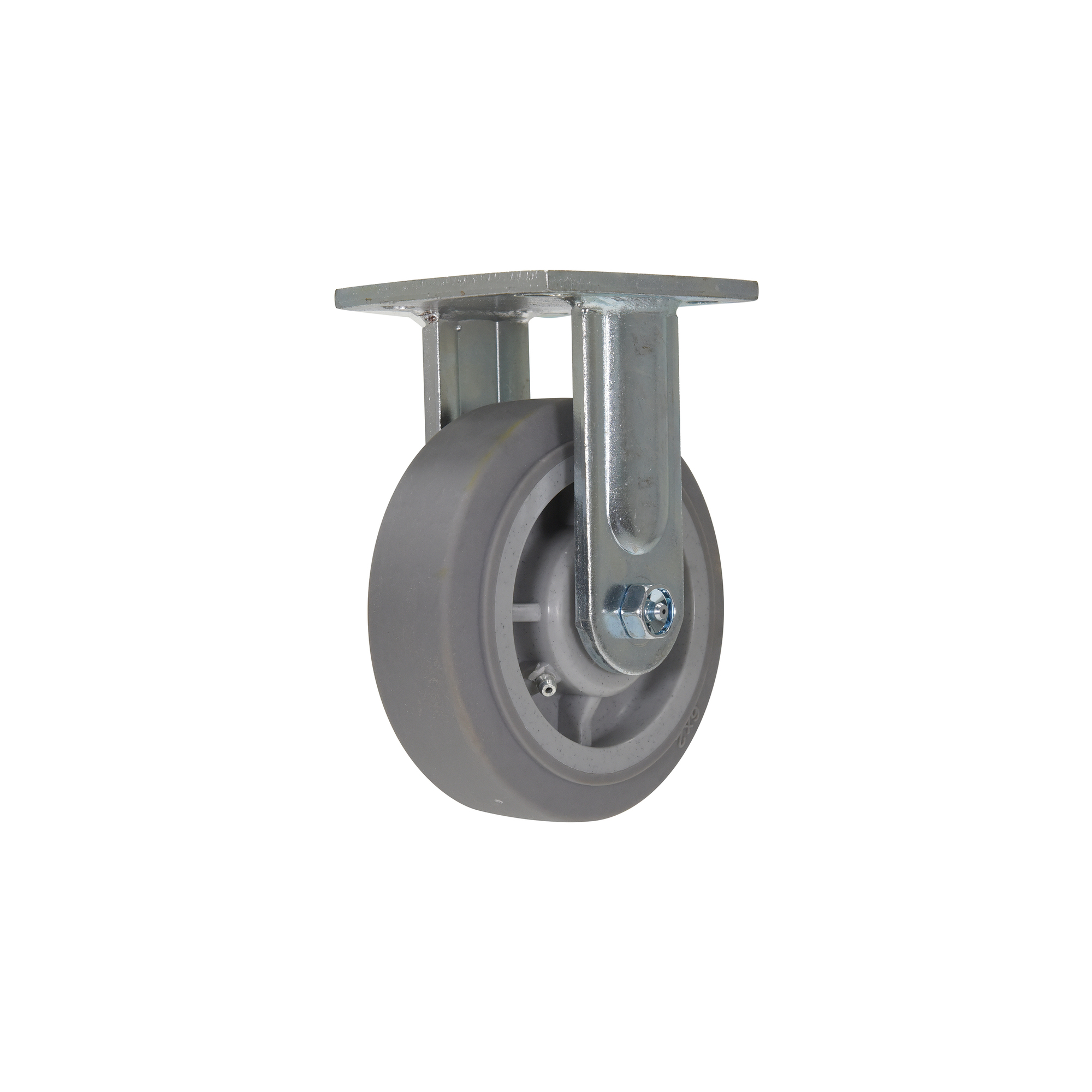 Vestil, Rubber rigid caster with hub 6x2 Wheel Diameter 6 in, Caster ...