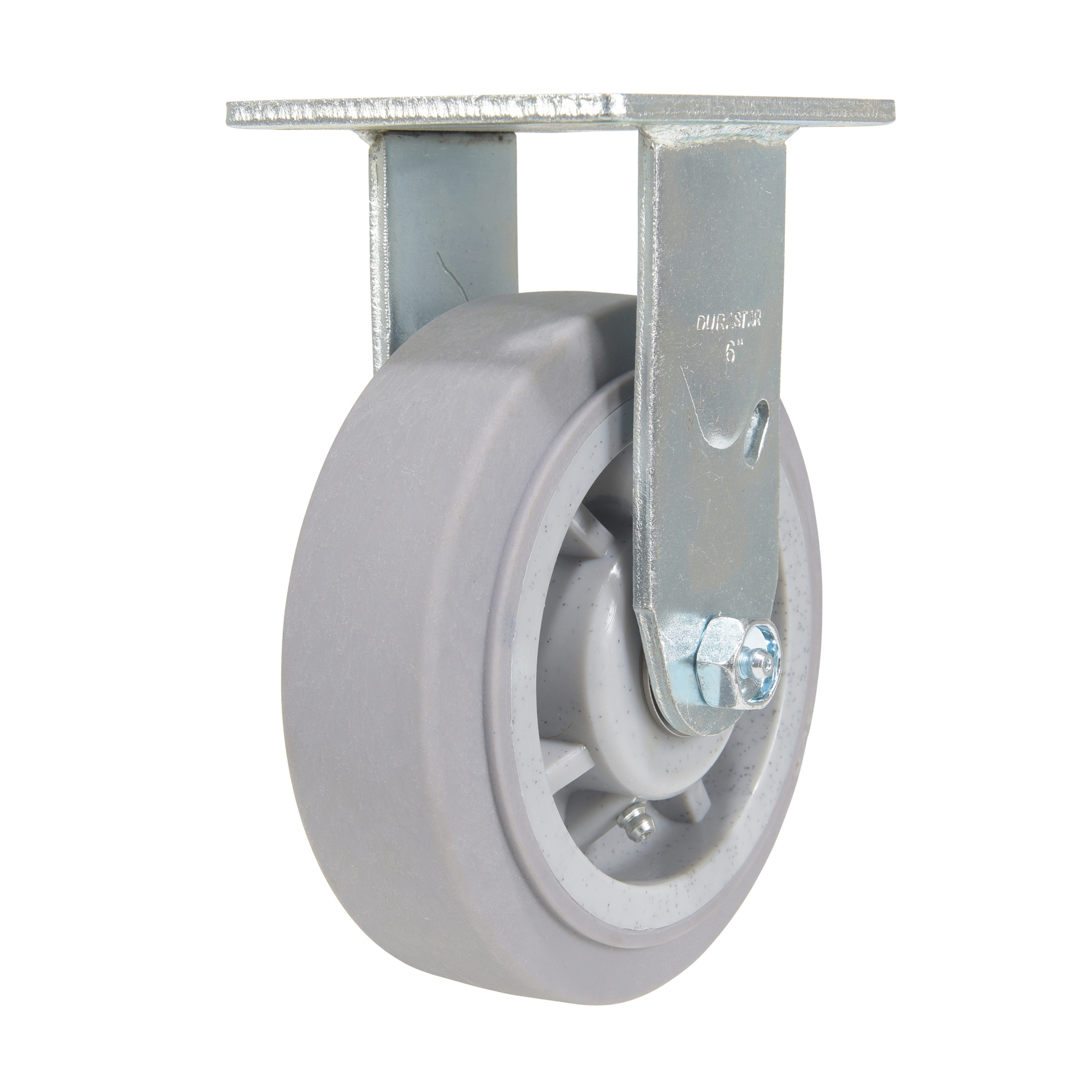 Vestil Rubber Rigid Caster - 6in. x 2in., 600-Lb. Capacity, Gray, Model ...