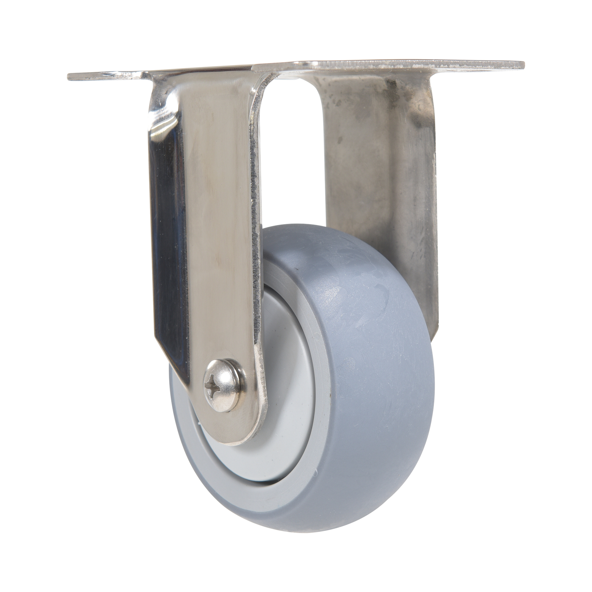 Vestil Thermoplastic Rubber Rigid Caster - 3in. Wheel Diameter ...