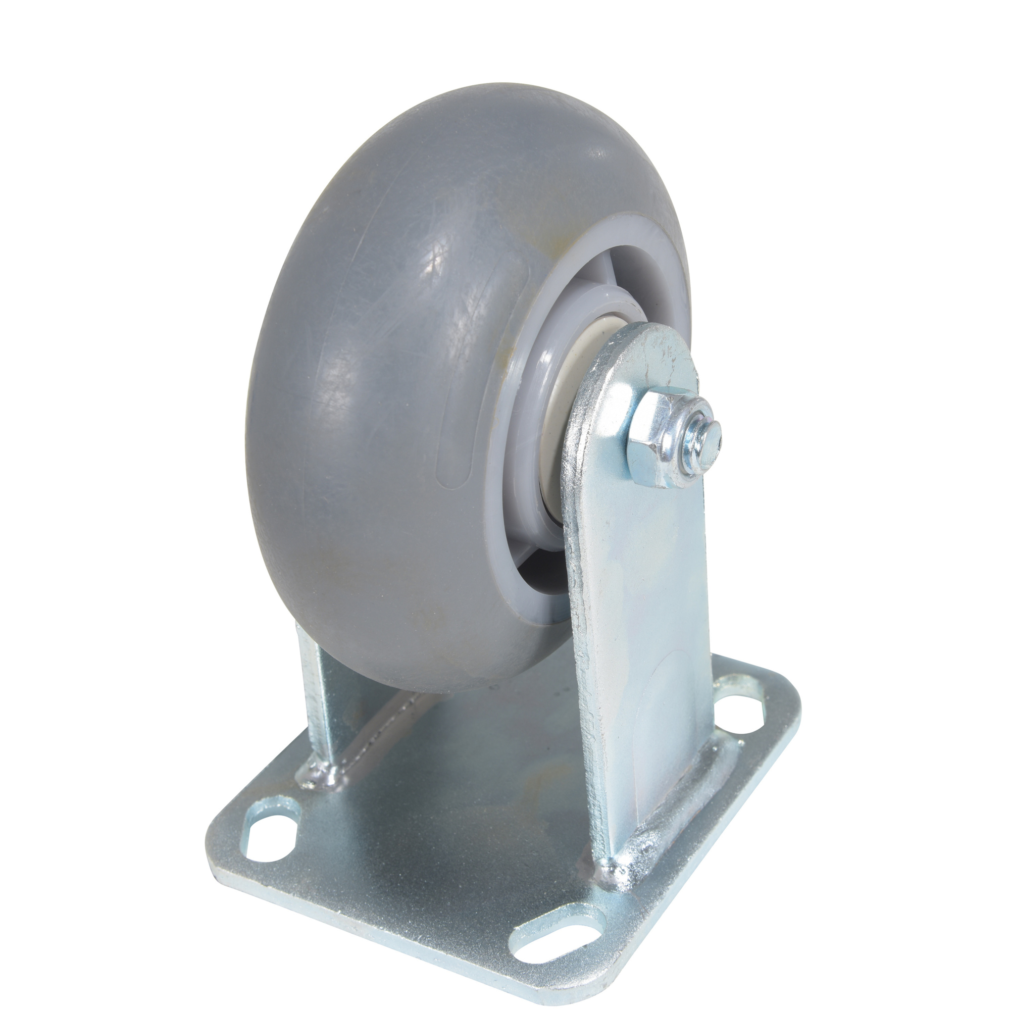 Vestil, Rubber rigid caster 5x2 551 pounds gray, Wheel Diameter 5 in ...