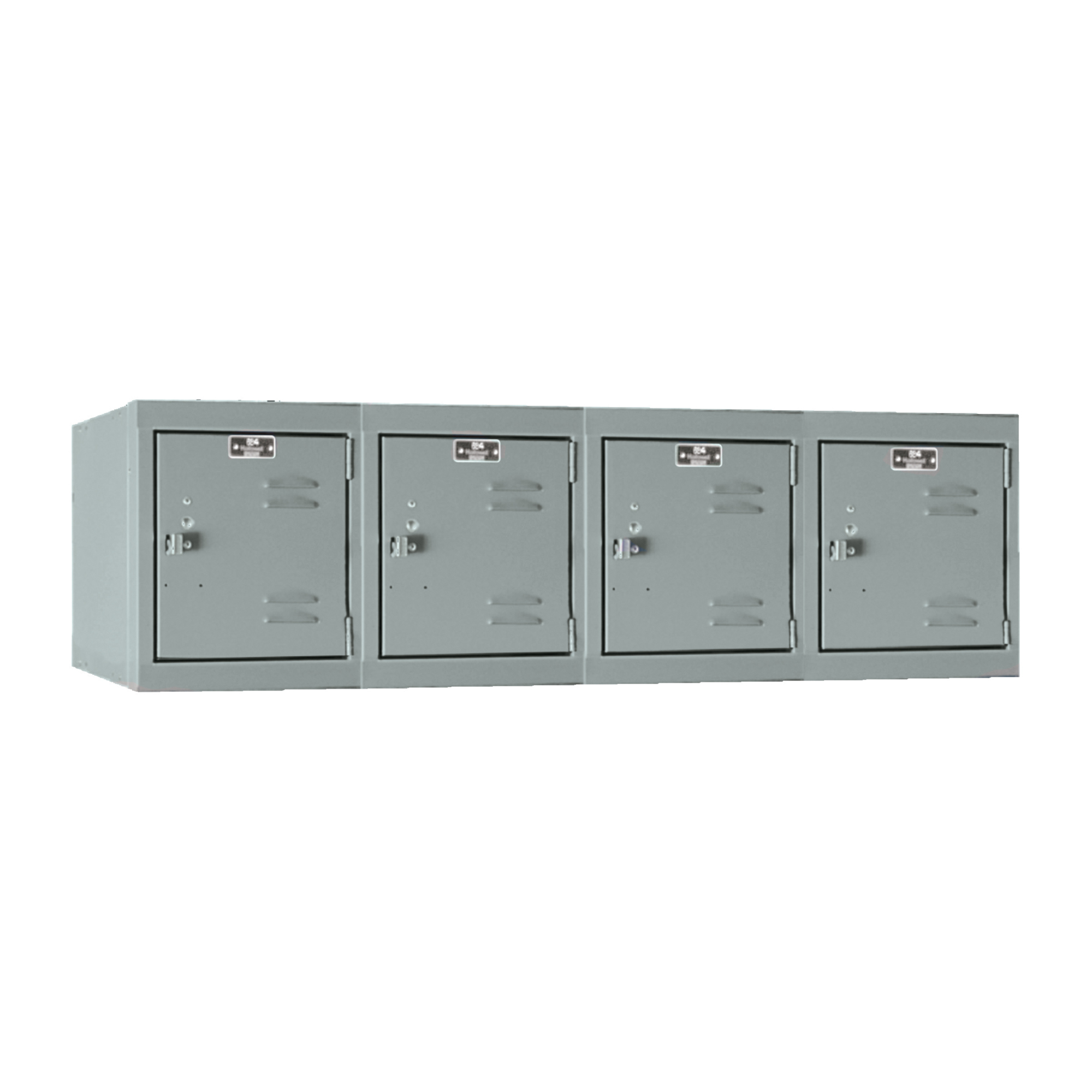 Hallowell, 4-wide Wall Mount Locker, Height 14.75 in, Width 48 in ...